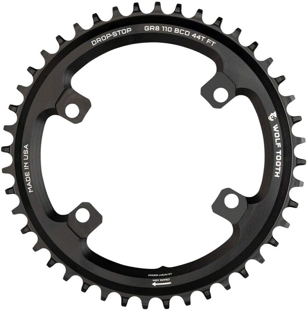 Wolf Tooth 110 BCD Spider Asymmetric 4-Bolt Gravel Road Bike Chainring ...
