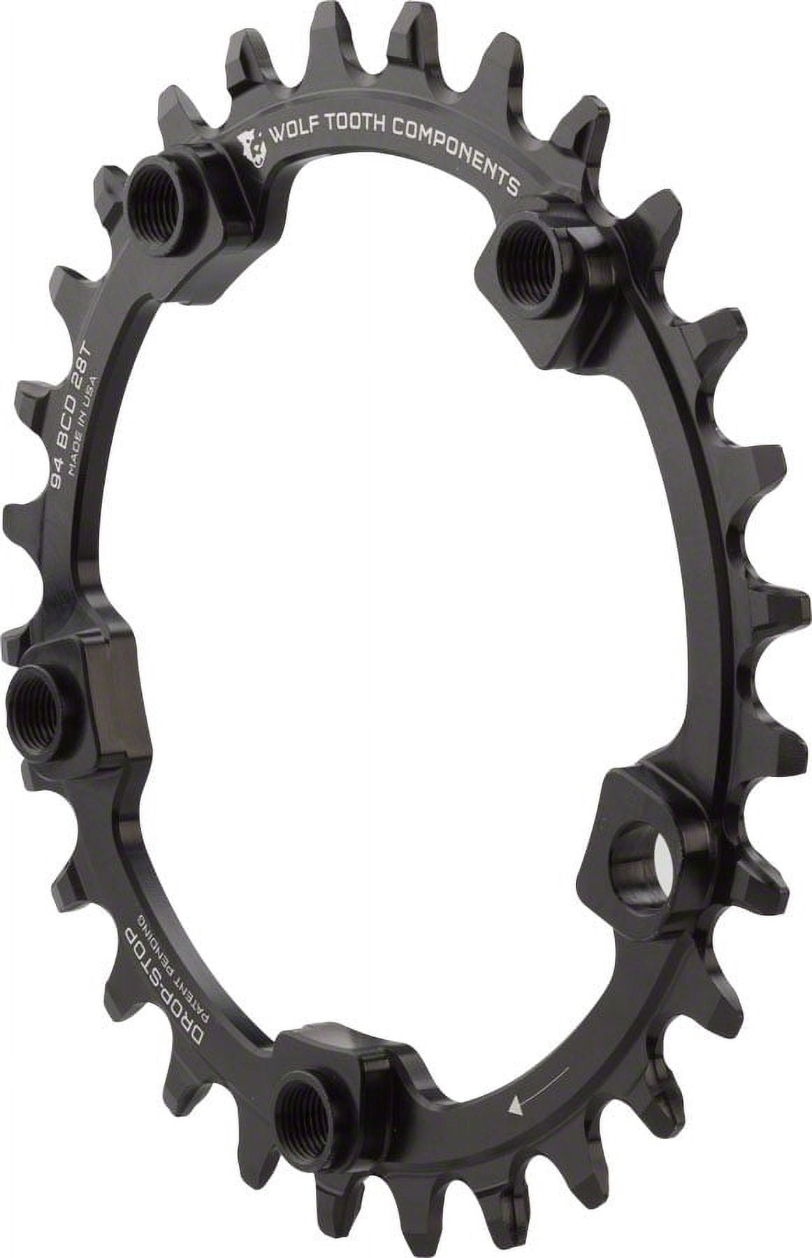 Wolf Tooth 94 BCD 5-Bolt Chainring - Tooth Count: 28 Chainring BCD: 94 ...