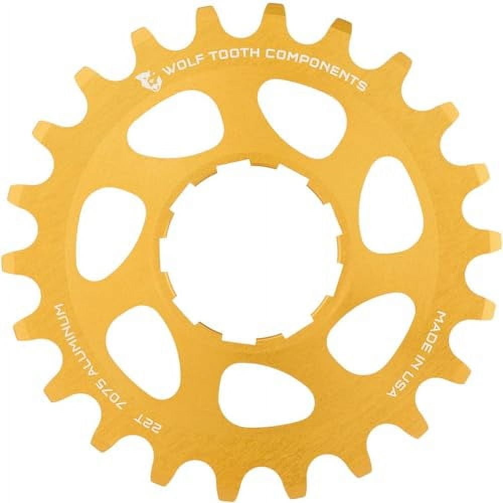 Wolf Tooth Aluminum Single Speed Cog Gold - Walmart.com
