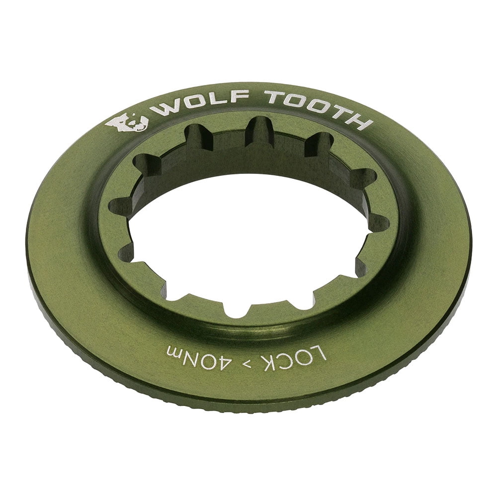 Wolf Tooth CenterLock Rotor Lock Ring - Internal Splined, Olive ...