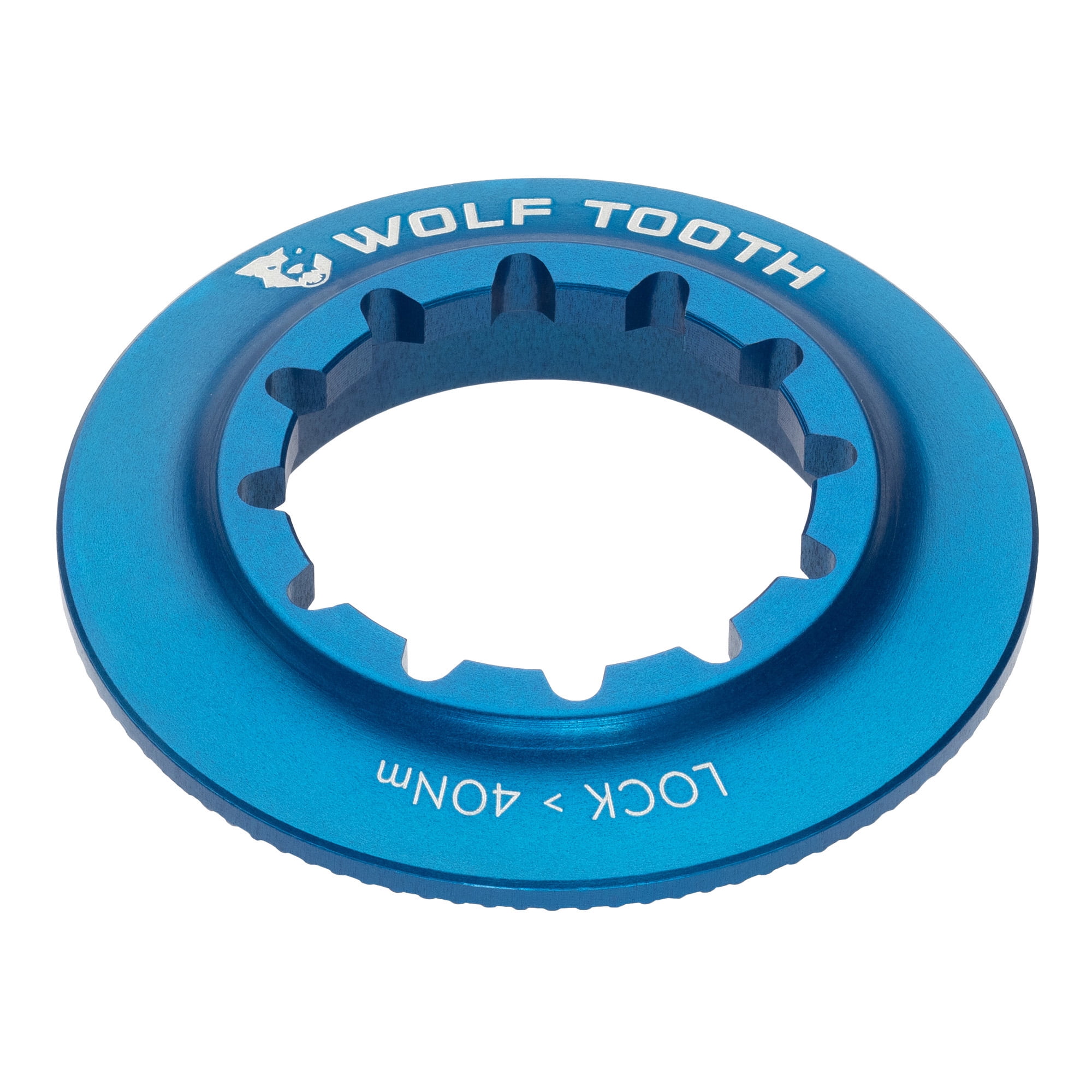 Wolf Tooth Centerlock Rotor Lockring - Internal Splined, Blue - Walmart.com
