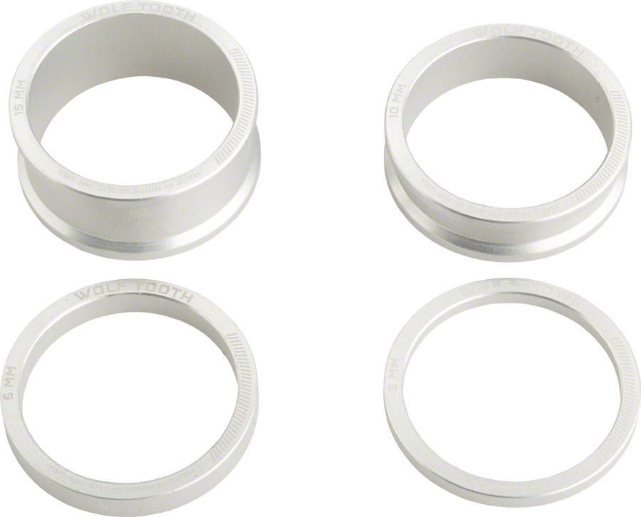 Wolf Tooth Precision Spacer Kit Headset Stack Spacer - Silver - Walmart.com