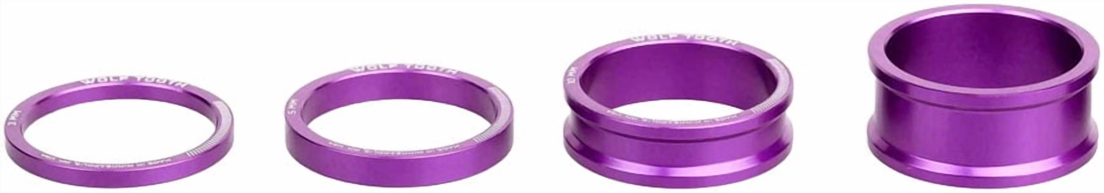 Wolf Tooth Precision Headset Stack Spacer Kit - 3mm, 5mm , 10mm, 15mm ...