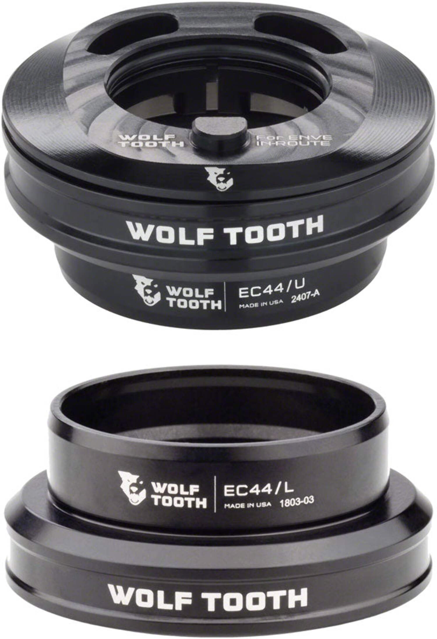 Wolf Tooth Premium Internal Headset - EC44 Upper / EC44 Lower, For Enve ...
