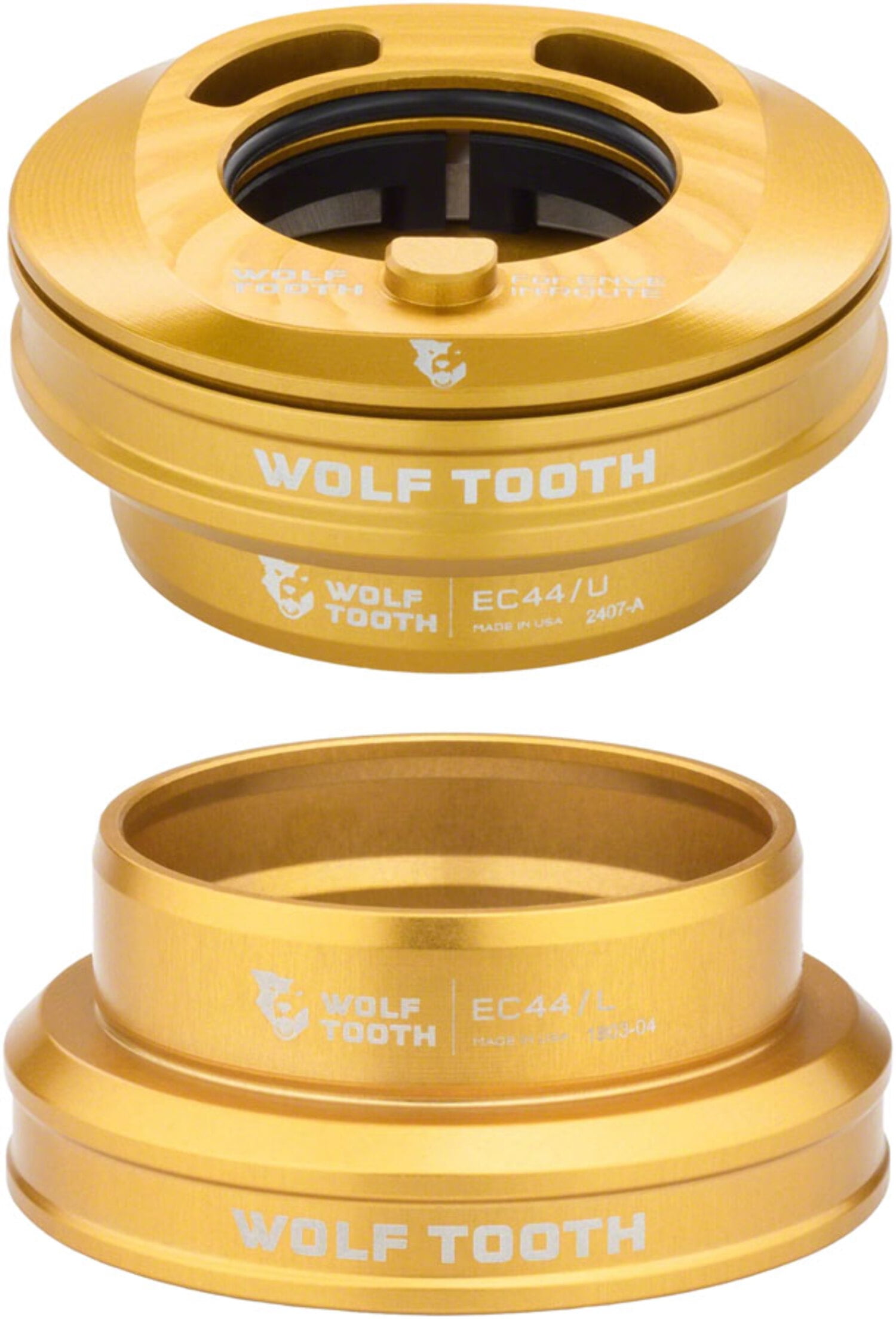 Wolf Tooth Premium Internal Headset - EC44 Upper / EC44 Lower, For Enve ...