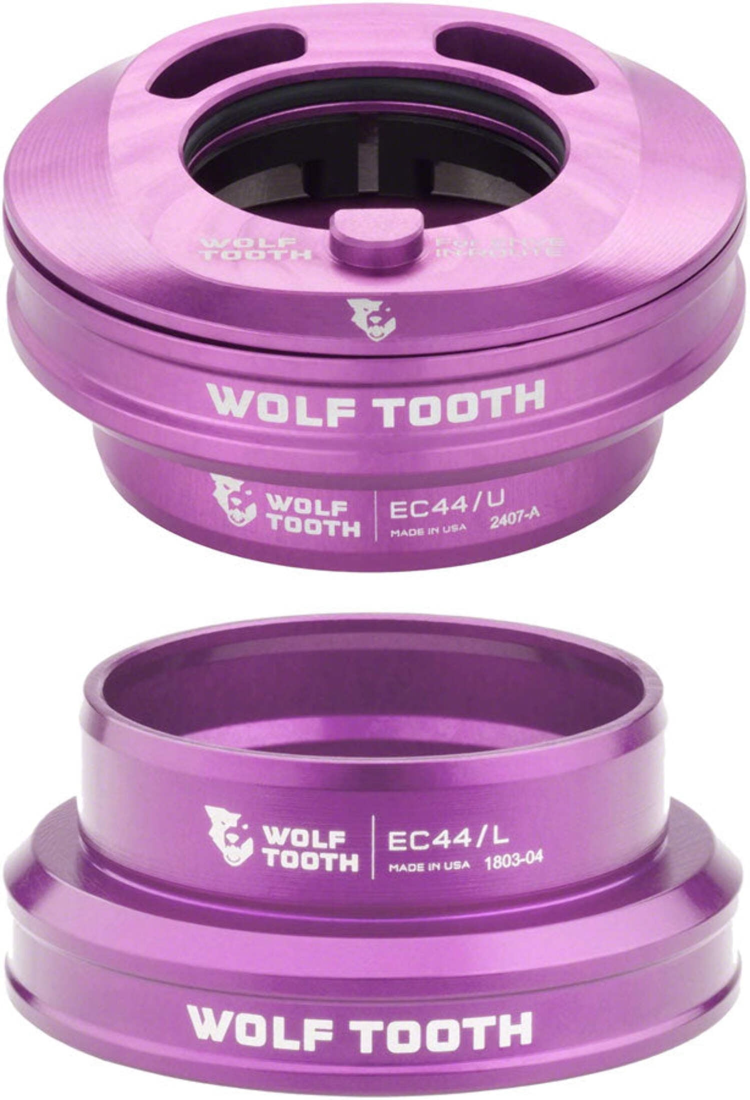Wolf Tooth Premium Internal Headset - EC44 Upper / EC44 Lower, For Enve ...