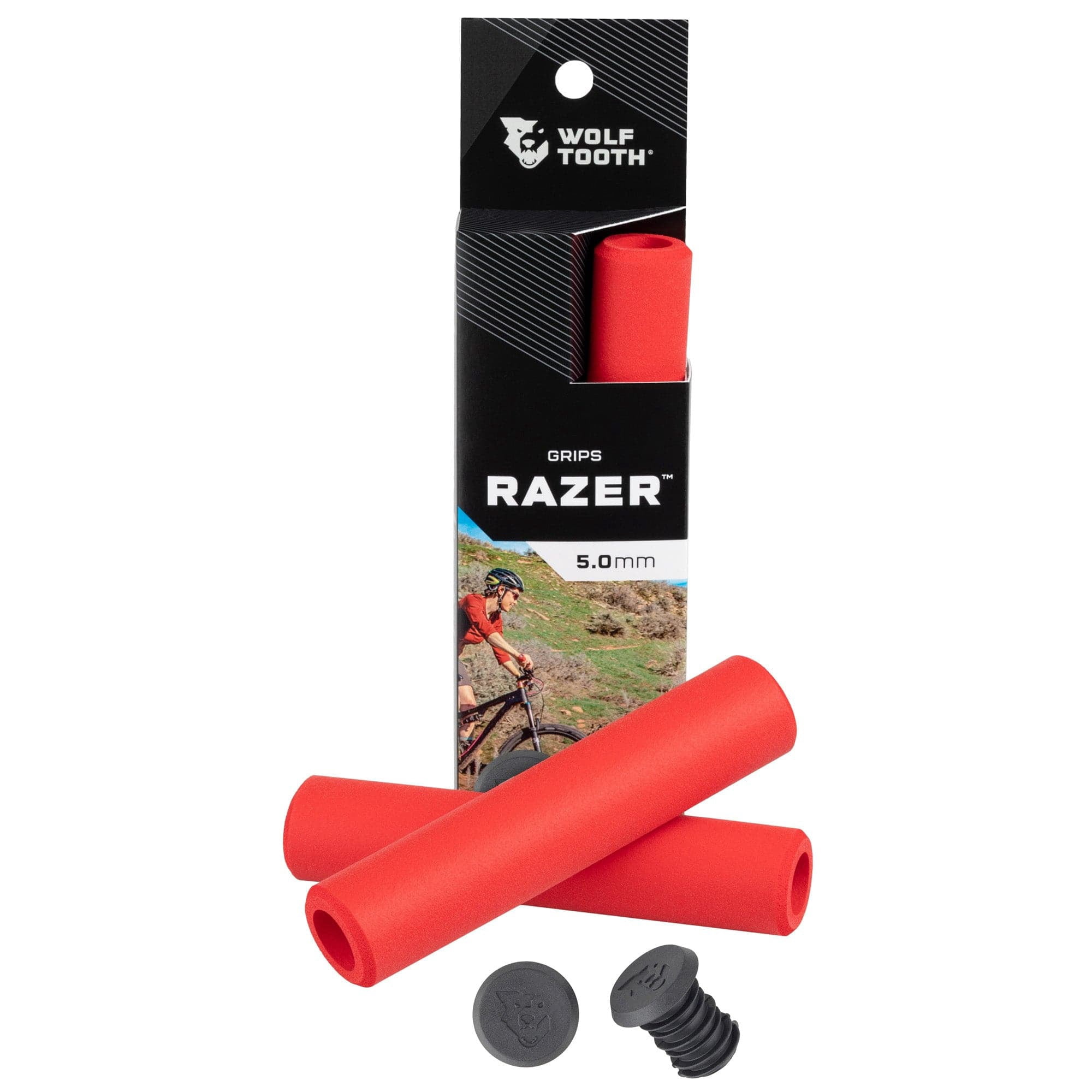 Wolf Tooth Razer Grips Red, 5mm Thick, 100% Waterproof Silicone ...