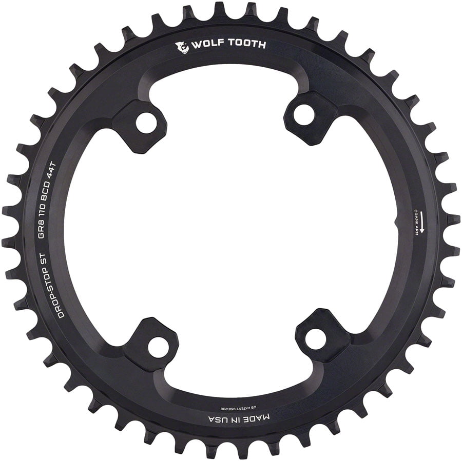 Wolf Tooth Shimano 110 Asymmetric BCD Chainring - 44t, 110 Asymmetric ...