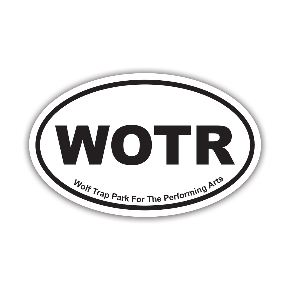 Wolf Trap Park For The Performing Arts WOTR Oval Sticker Decal - Self Adhesive Vinyl ...