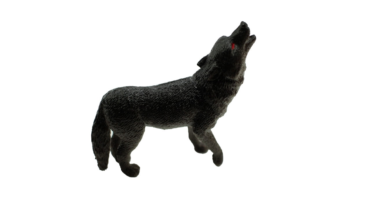 Wolf, Very Nice Plastic Animal, Educational, Realistic Figure, Lifelike Model, Figurine, Replica ...