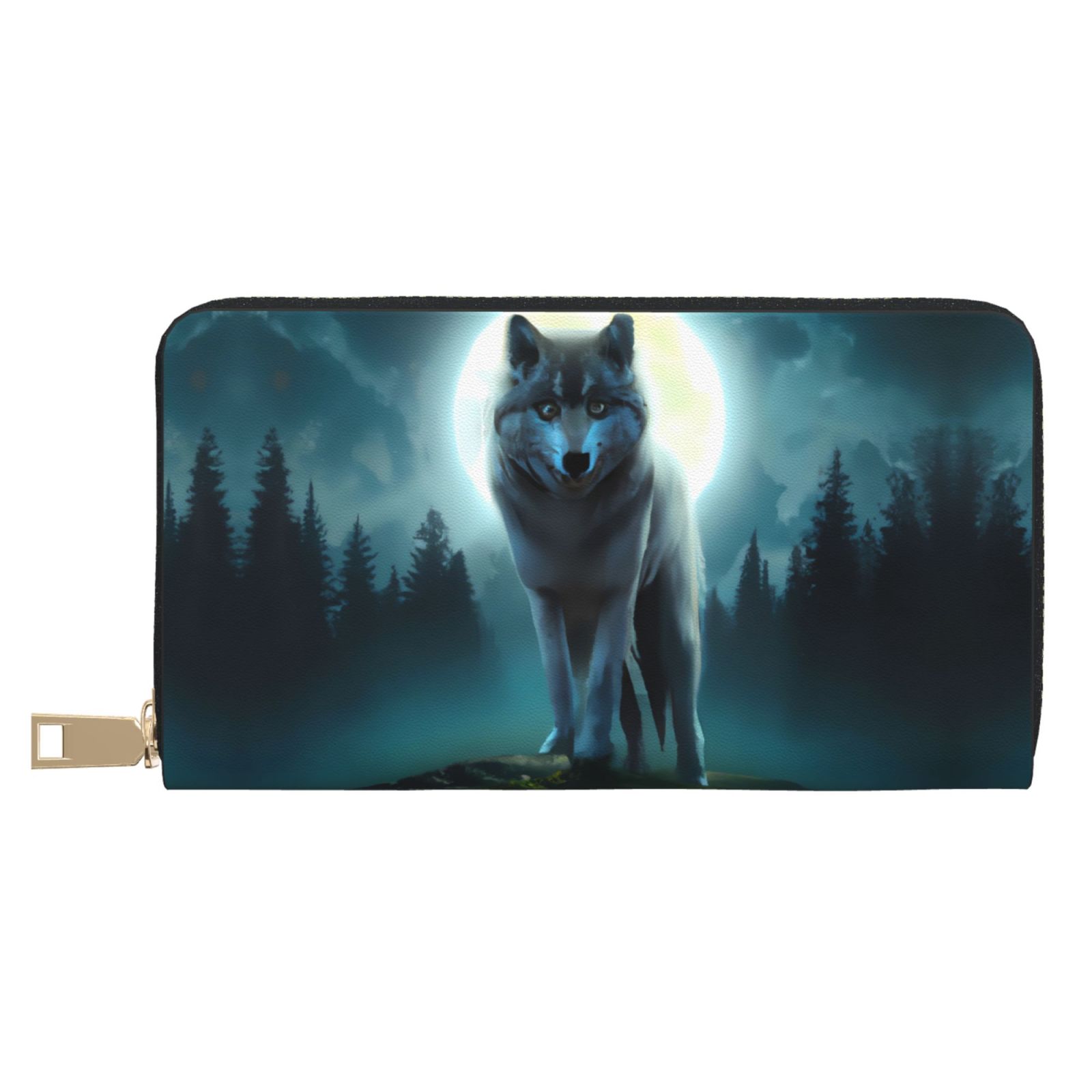 Wolf Wallet Women, Leather Bifold Multi Card Wallet, Women's Wallets ...
