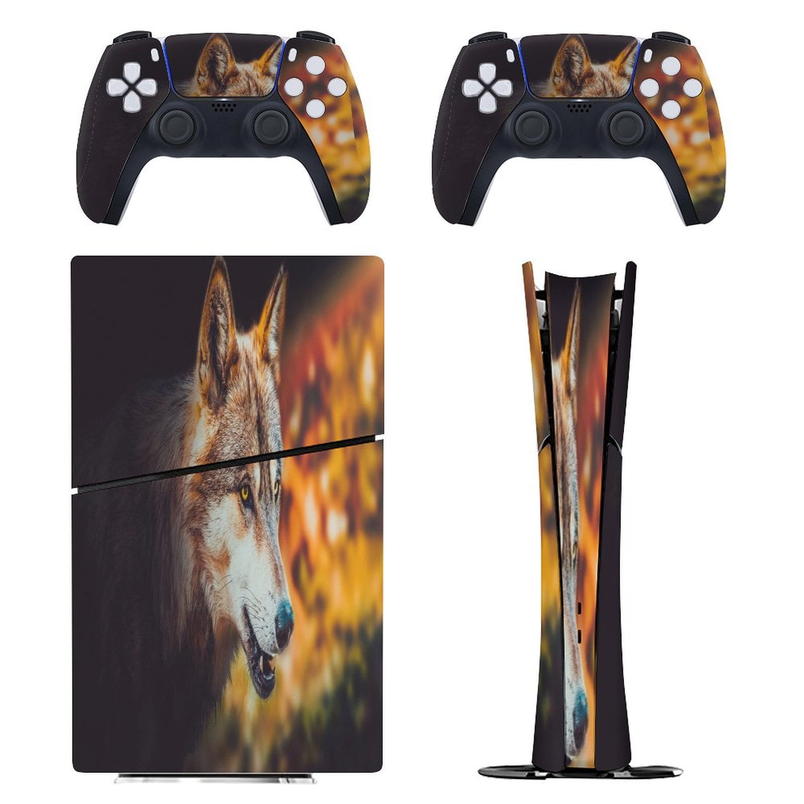 Wolf Wallpaper PS5/PS5 Slim Digital Disc Skin Sticker For Console And ...