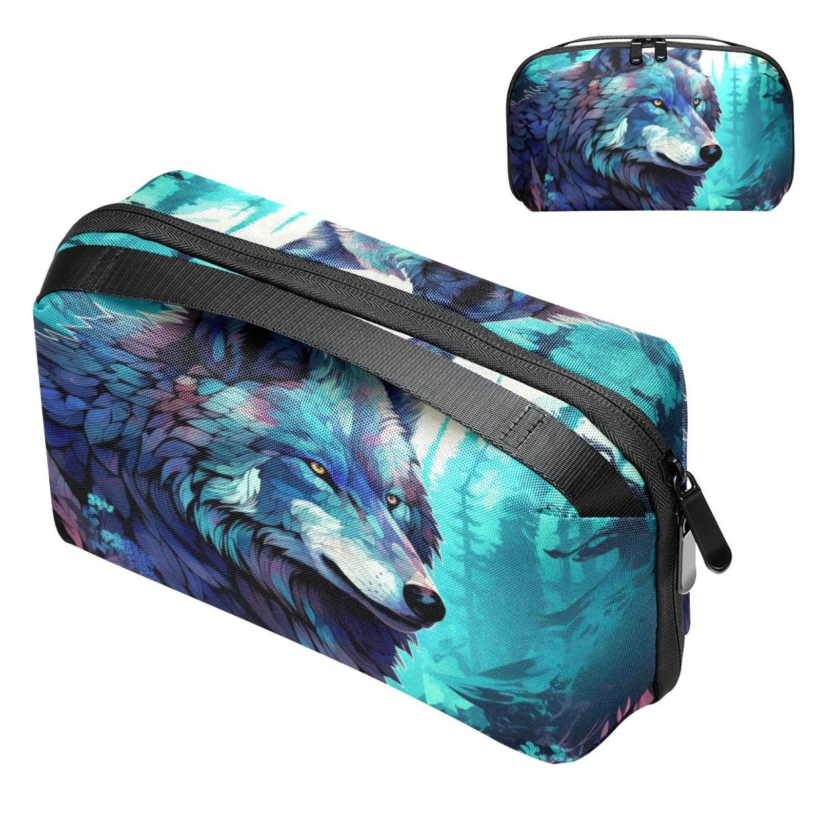 Wolf Waterproof Oxford Fabric Storage Case with Charger Pouch, Small ...