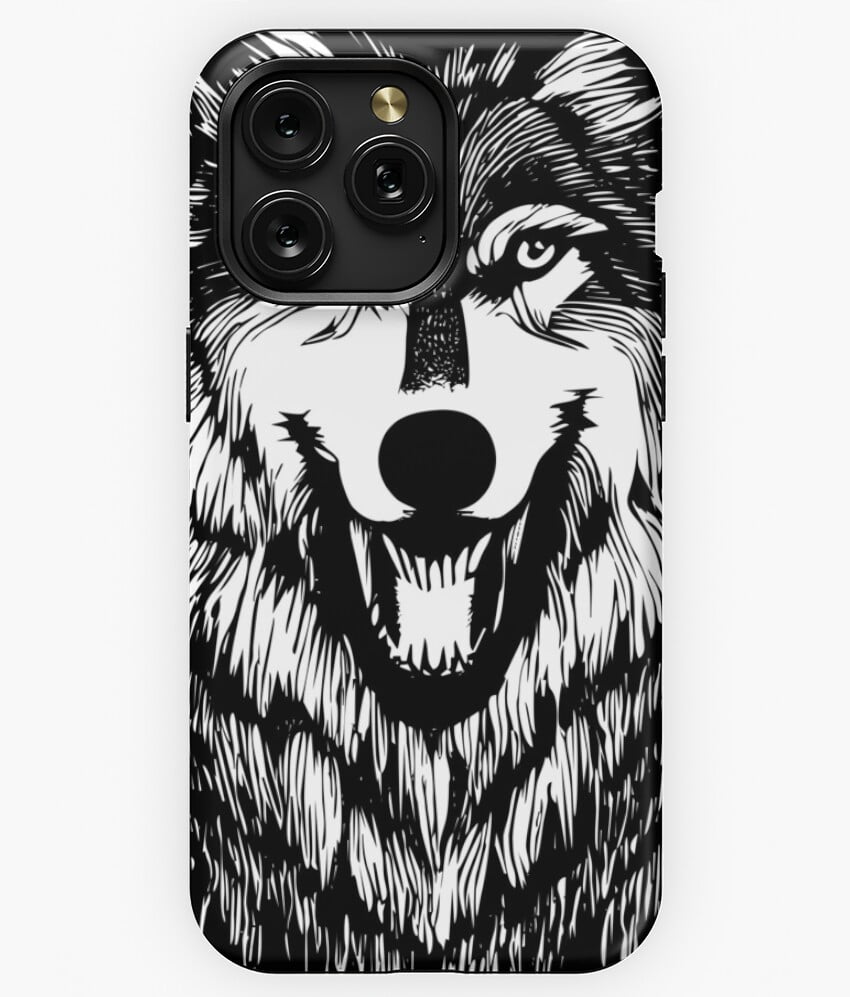 Wolf White Wild Animal Nature Art G302 Phone Case for iPhone17 16 15 14 ...
