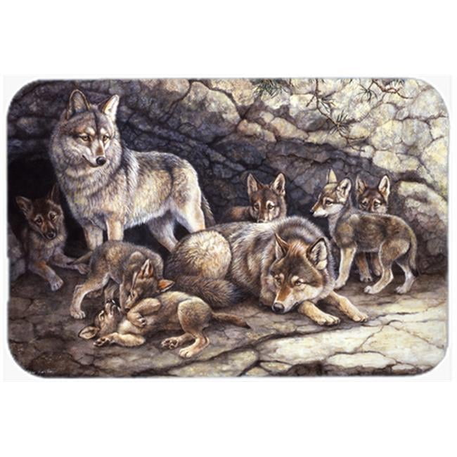 Wolf Wolves by the Den Glass Large Cutting Board - Walmart.com
