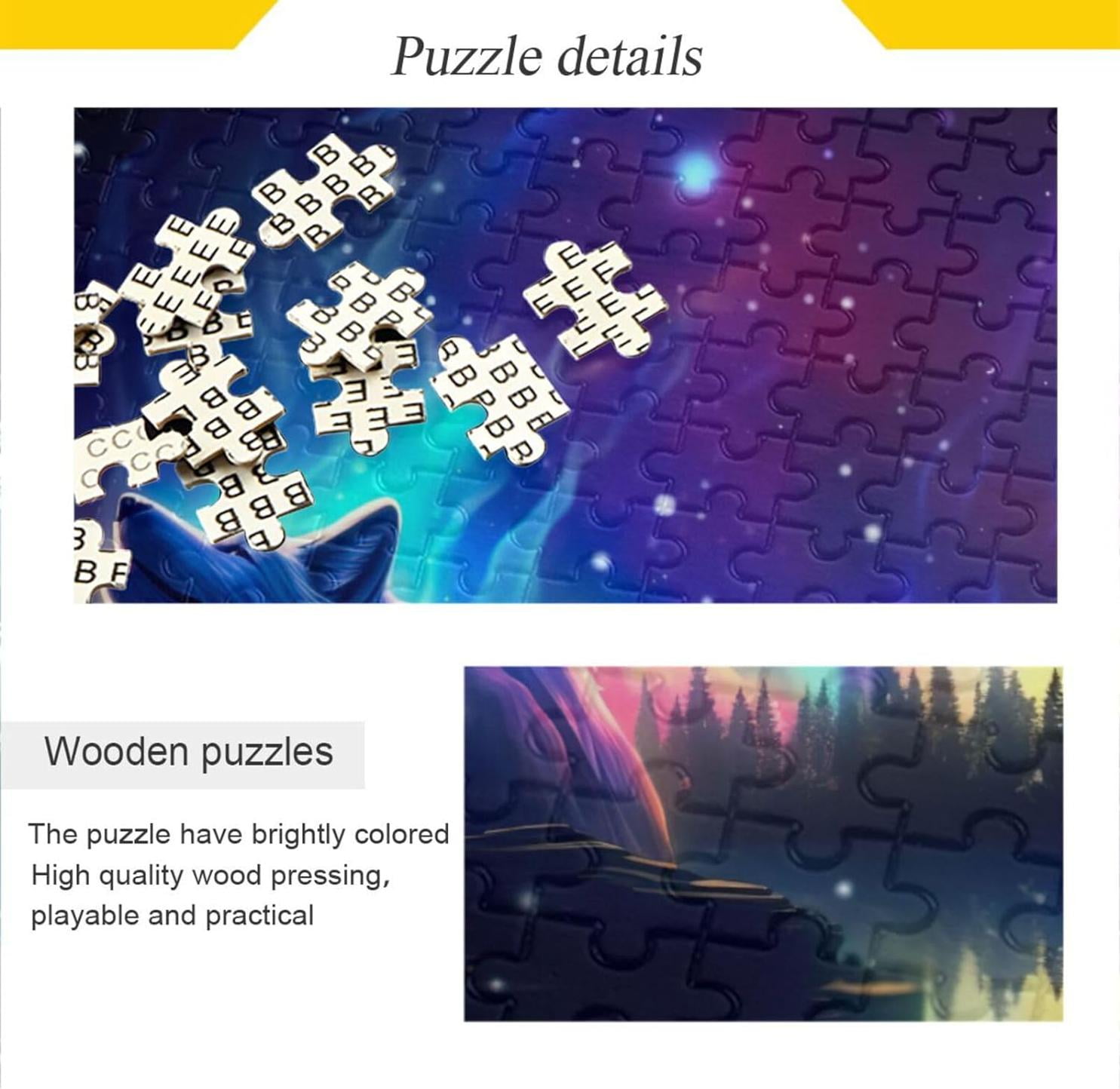 Wolf Wooden Jigsaw Puzzles, Intellectual Entertainment Educational ...