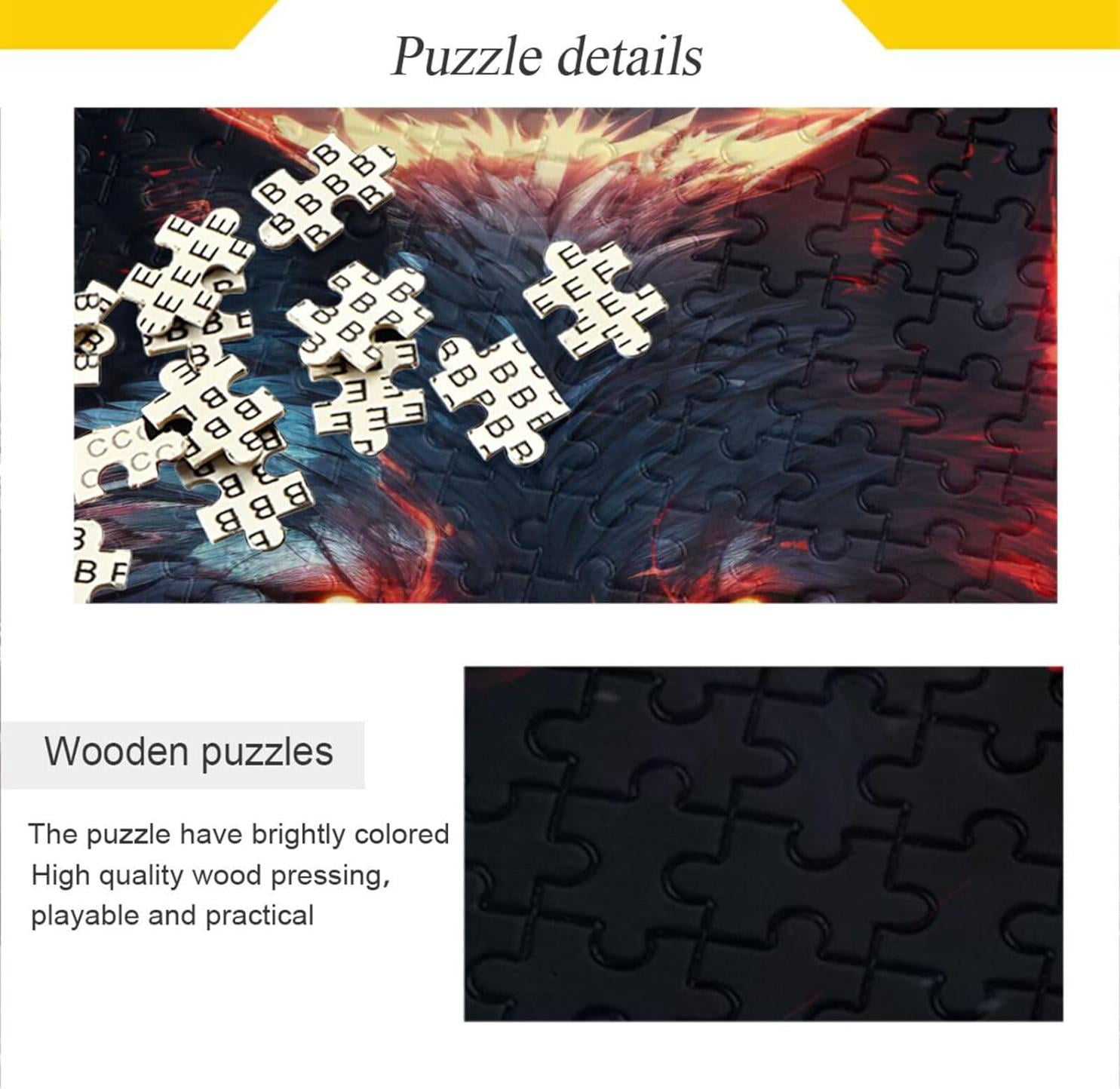 Wolf Wooden Jigsaw Puzzles, Intellectual Entertainment Educational ...