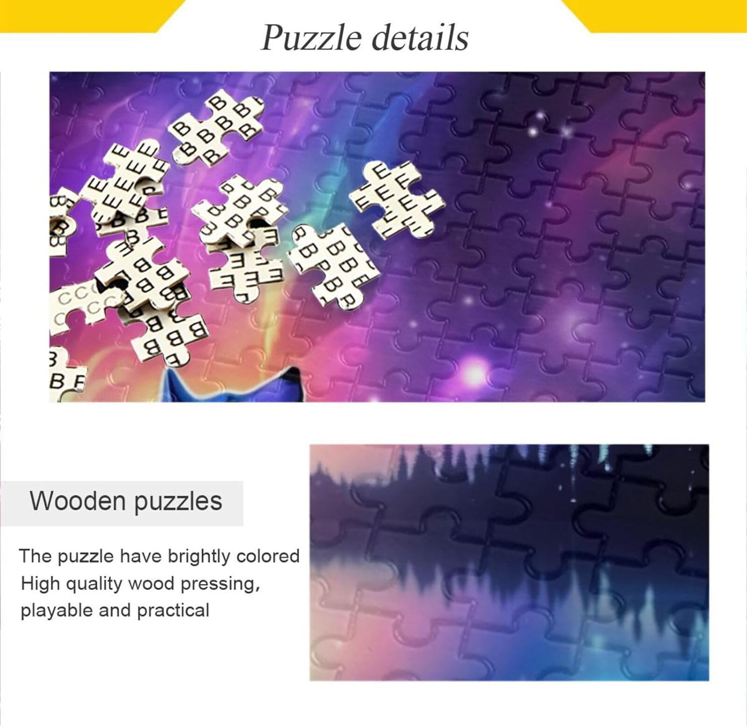 Wolf Wooden Jigsaw Puzzles, Intellectual Entertainment Educational ...