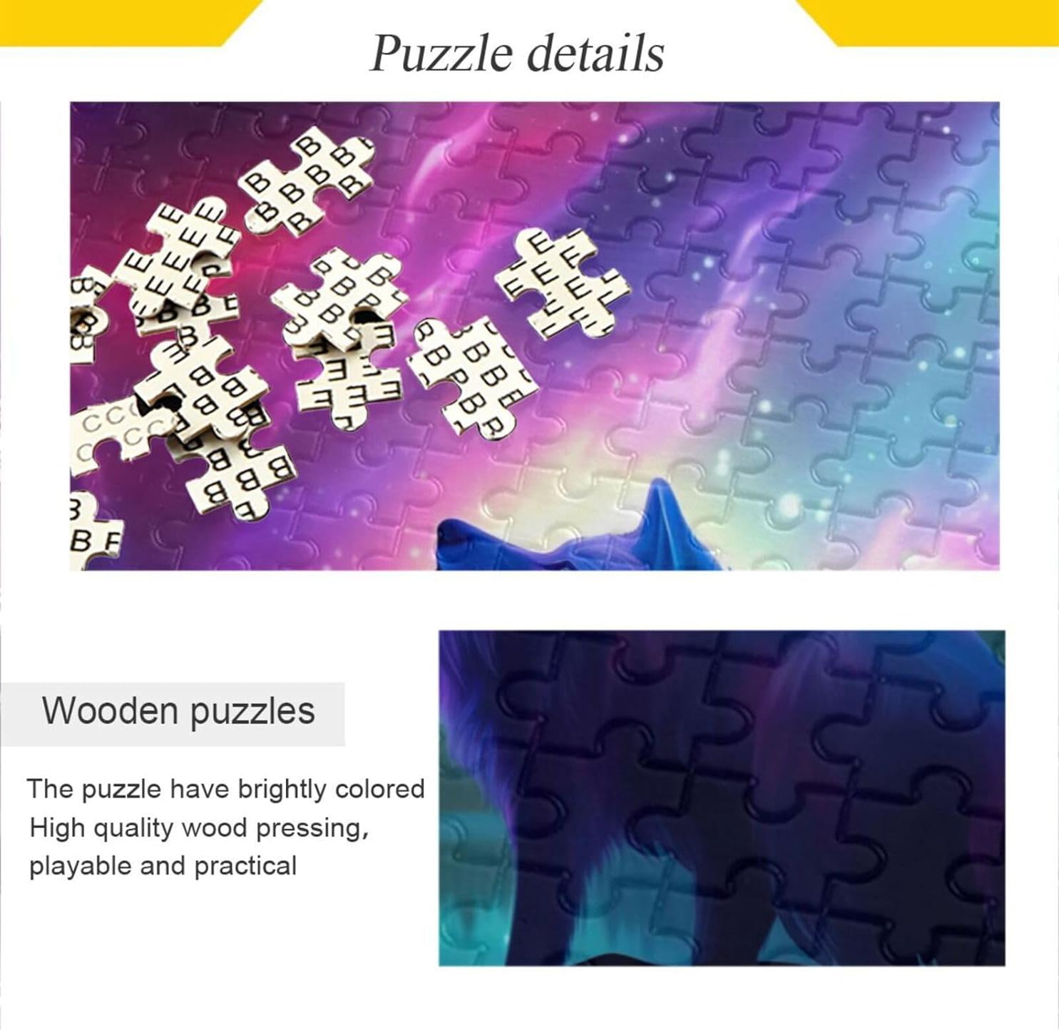 Wolf Wooden Jigsaw Puzzles, Intellectual Entertainment Educational ...