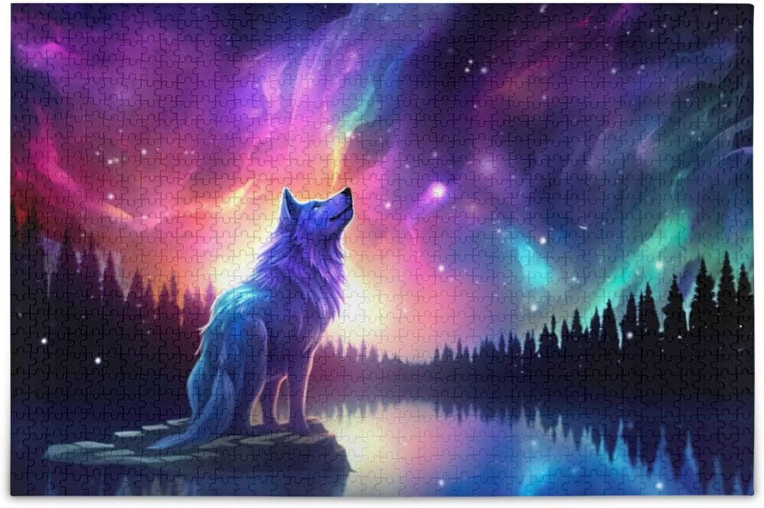 Wolf Wooden Jigsaw Puzzles, Intellectual Entertainment Educational ...