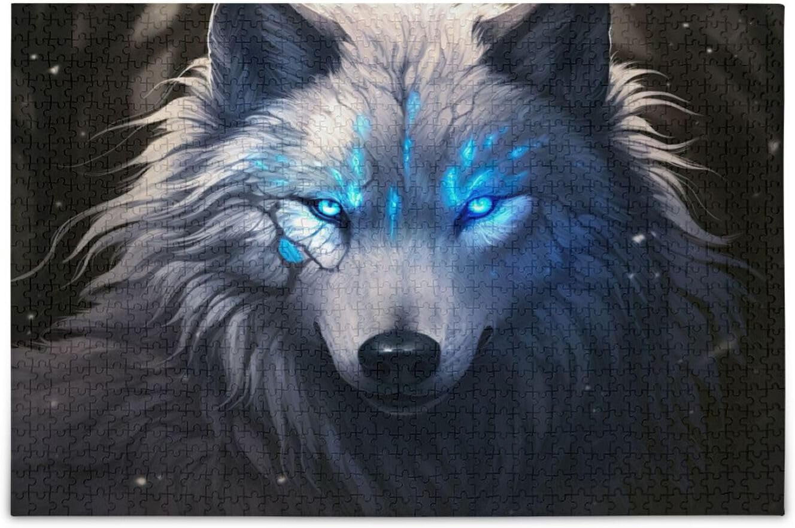 Wolf Wooden Jigsaw Puzzles, Intellectual Entertainment Educational ...