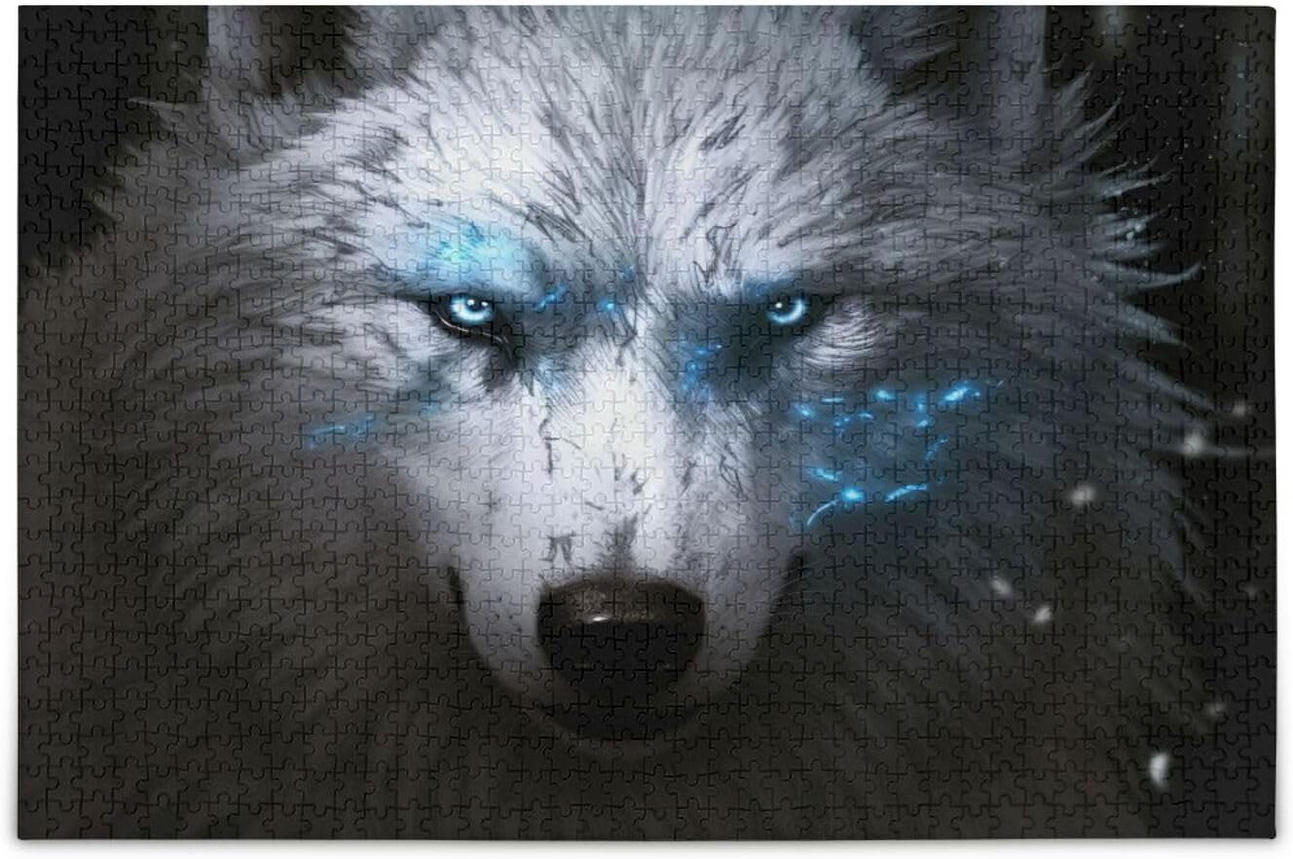 Wolf Wooden Jigsaw Puzzles, Intellectual Entertainment Educational ...