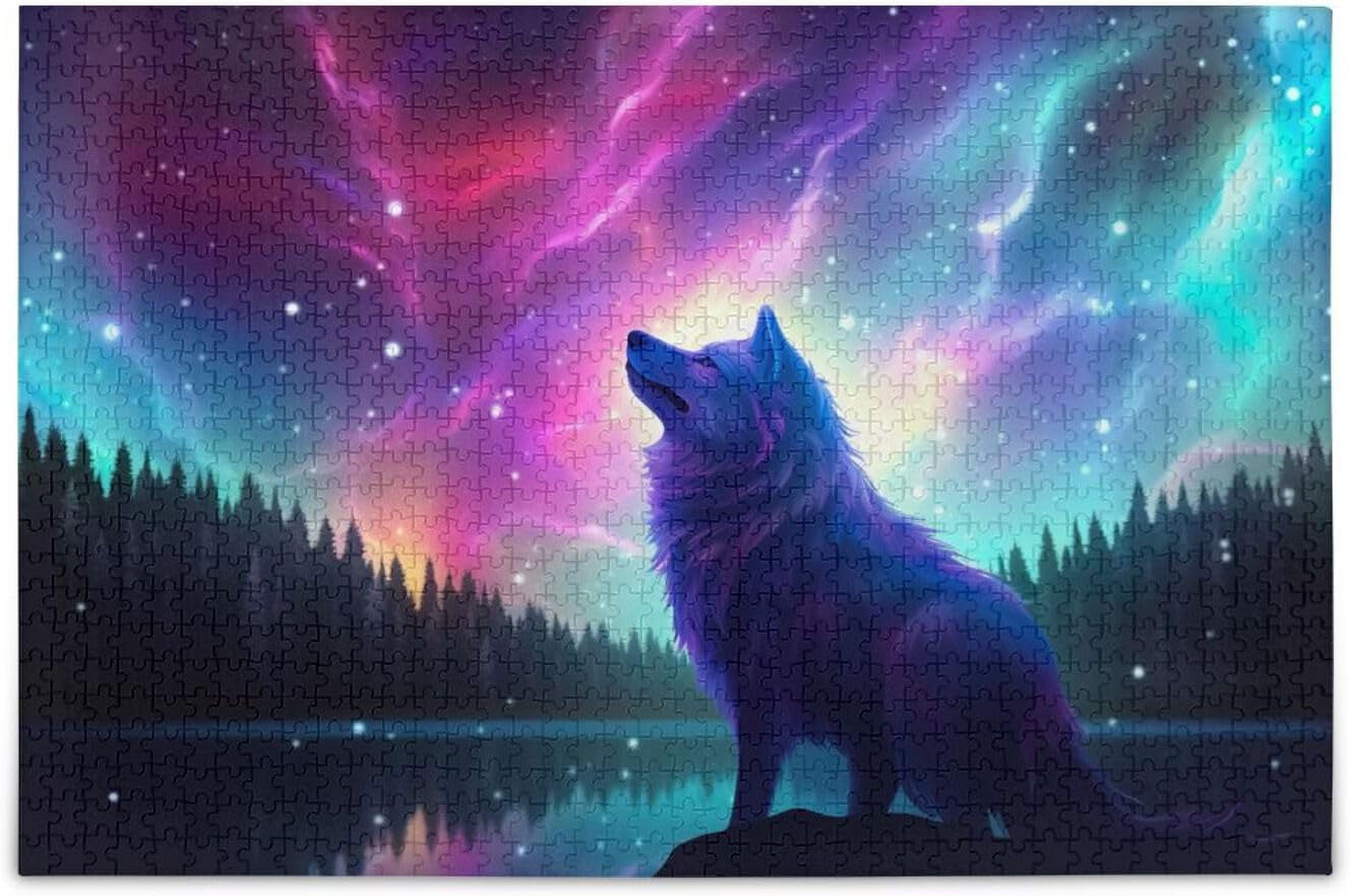 Wolf Wooden Jigsaw Puzzles, Intellectual Entertainment Educational ...