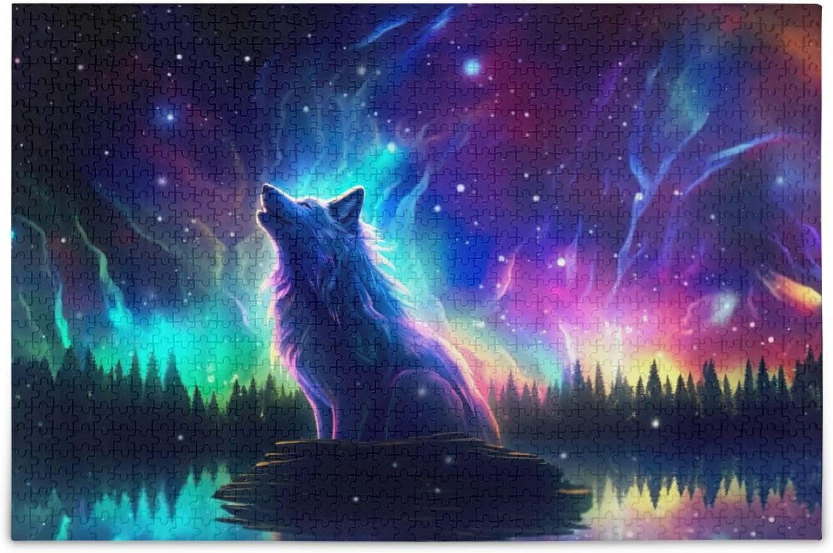 Wolf Wooden Jigsaw Puzzles, Intellectual Entertainment Educational ...