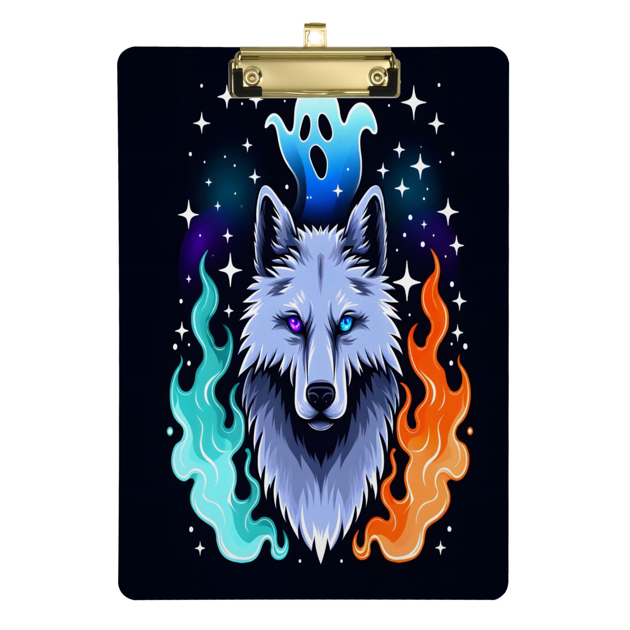 Wolf and Ghosts Acrylic Clipboards A4 Standard Letter Size Clipboard 12 ...