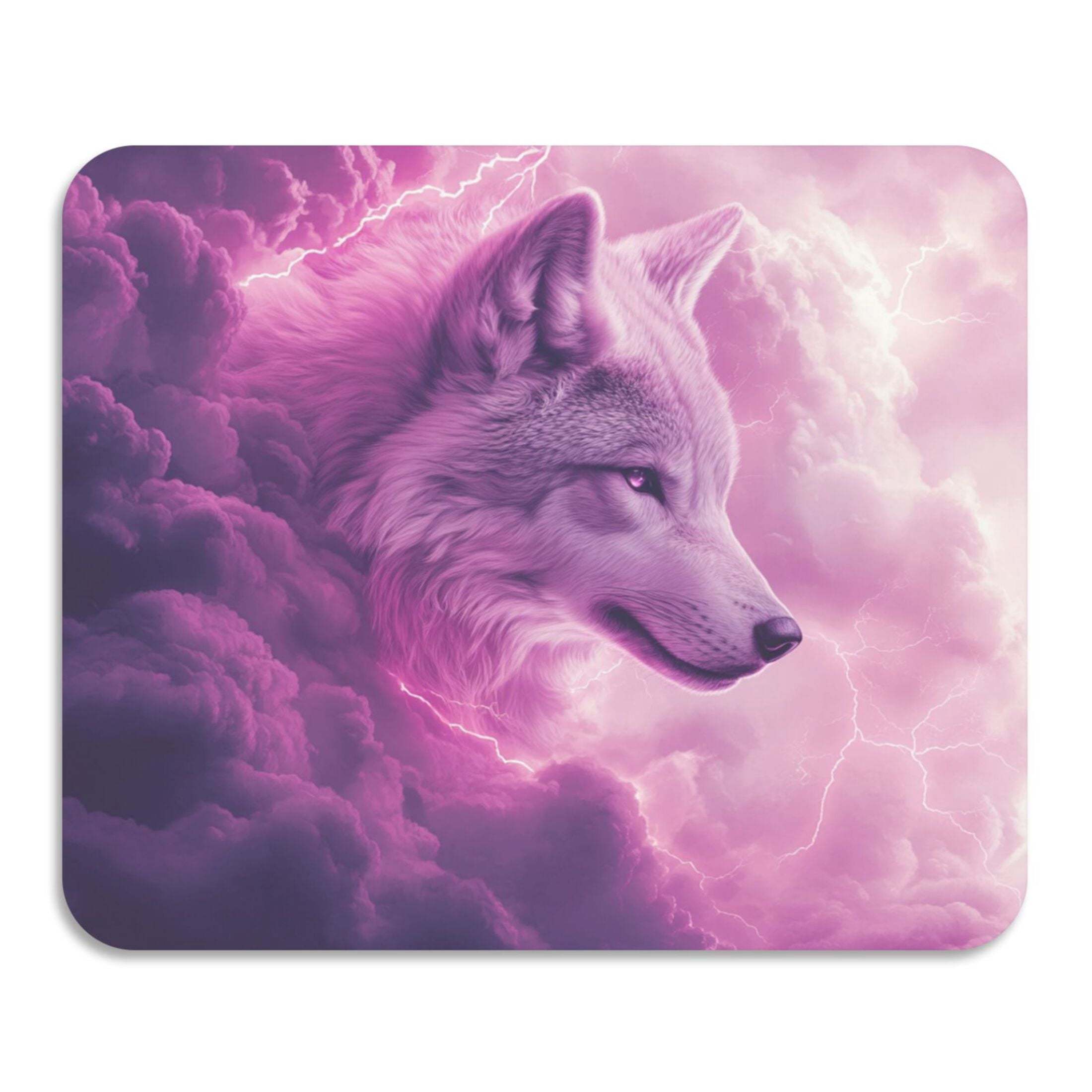 Wolf in Pinkish Clouds with Flash Diatomite Dish Drying Mat Drain Pad ...