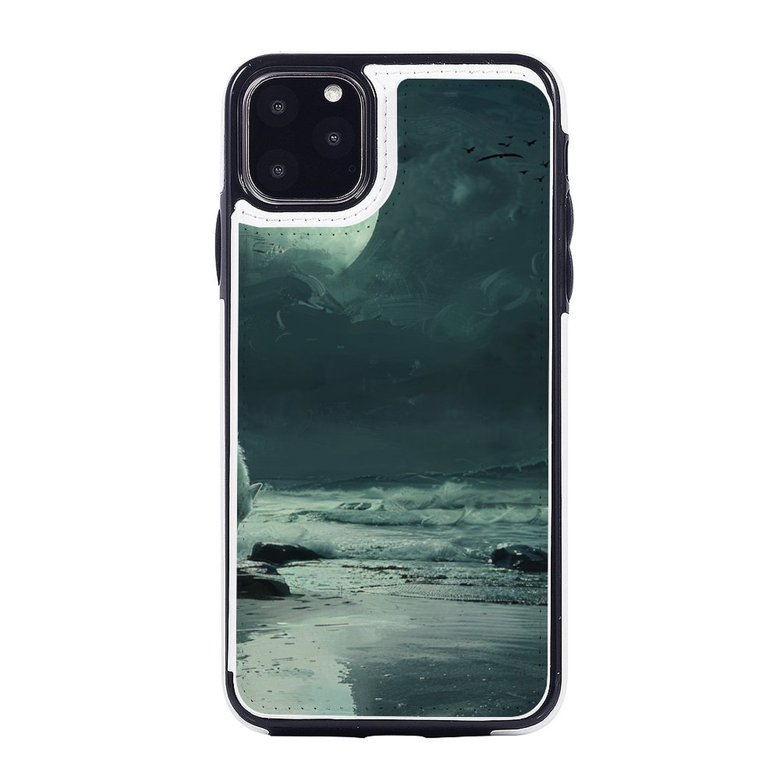 Wolf in The Dark Wind Leather Wallet Case for iPhone 16 15 14 13 12 11 ...