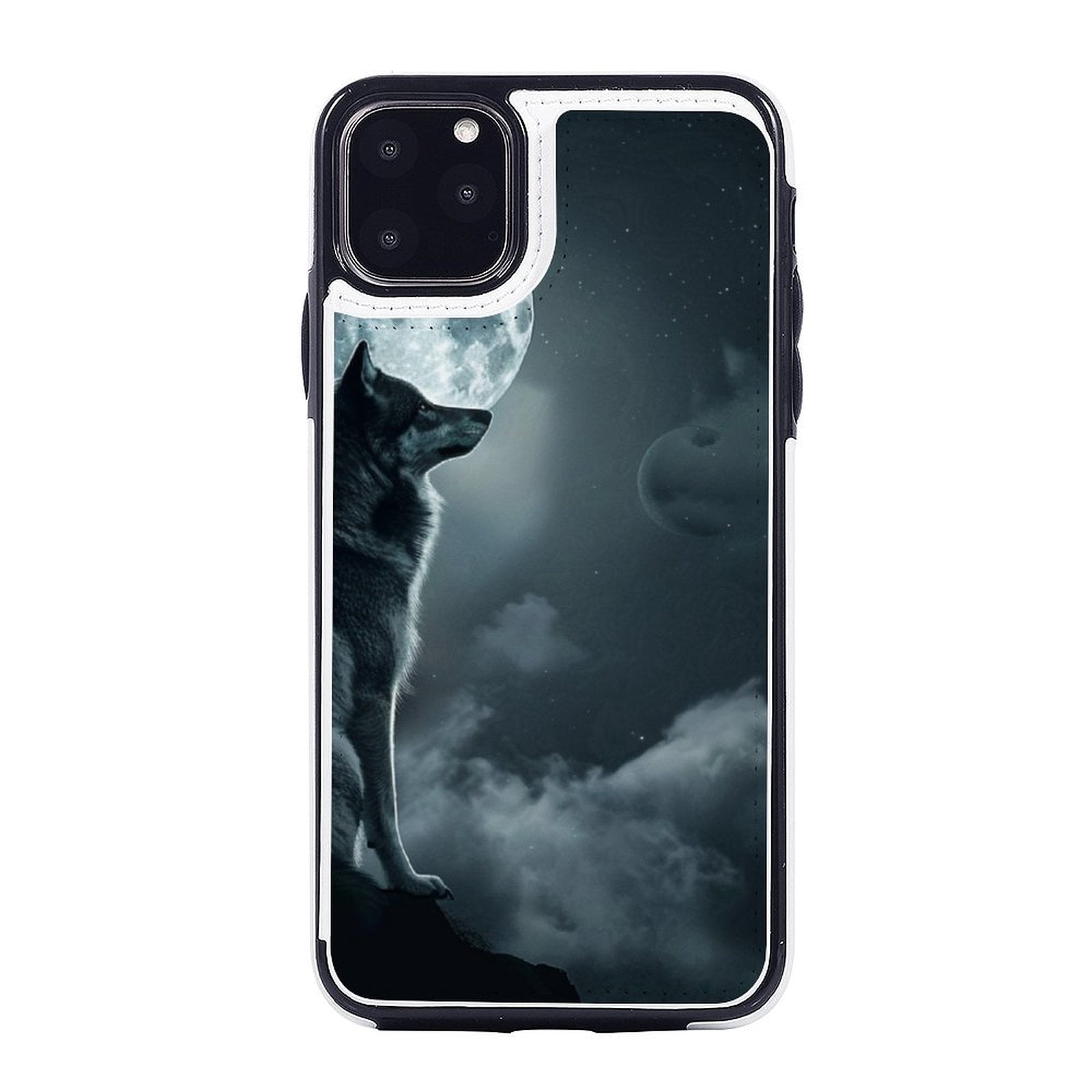 Wolf in The Dark Wind Leather Wallet Case for iPhone 16 15 14 13 12 11 ...