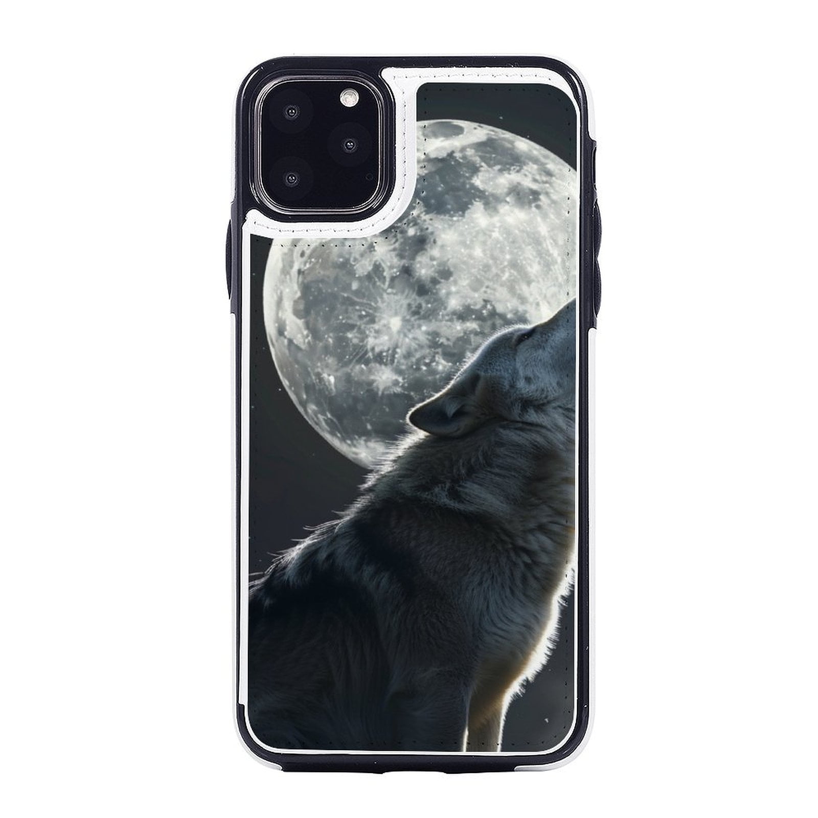 Wolf in The Dark Wind Leather Wallet Case for iPhone 16 15 14 13 12 11 ...