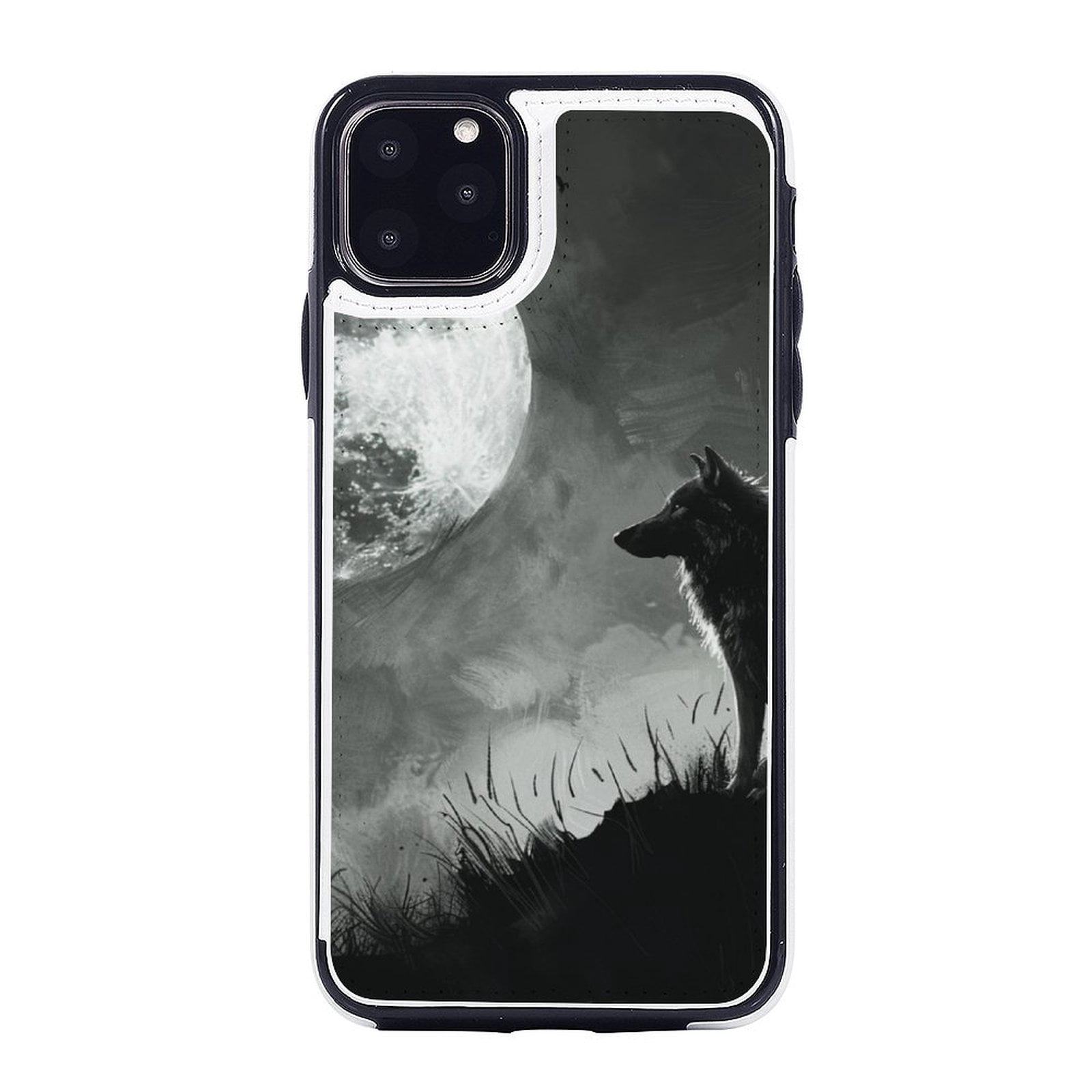 Wolf in The Dark Wind Leather Wallet Case for iPhone 16 15 14 13 12 11 ...