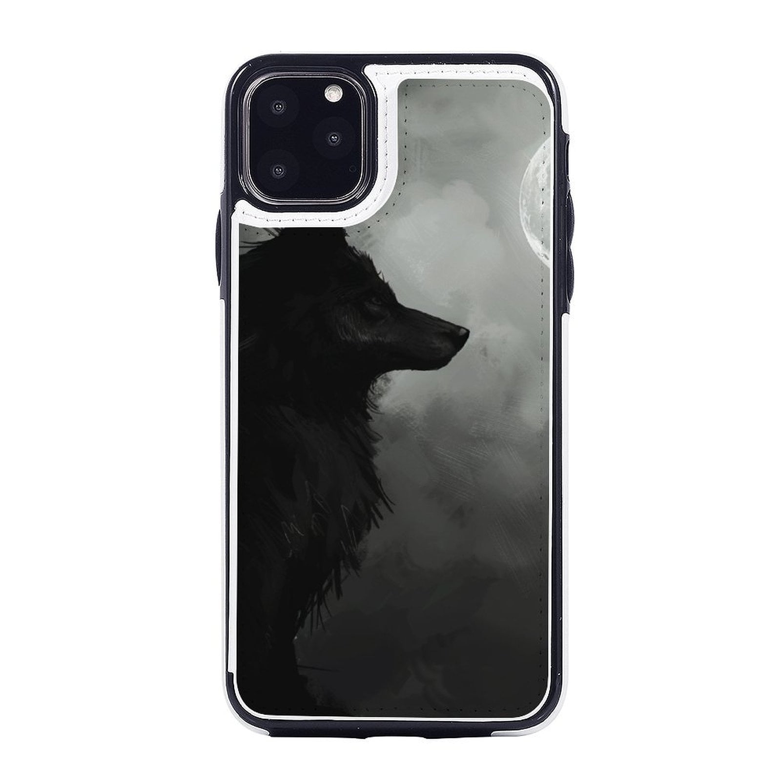 Wolf in The Dark Wind Leather Wallet Case for iPhone 16 15 14 13 12 11 ...