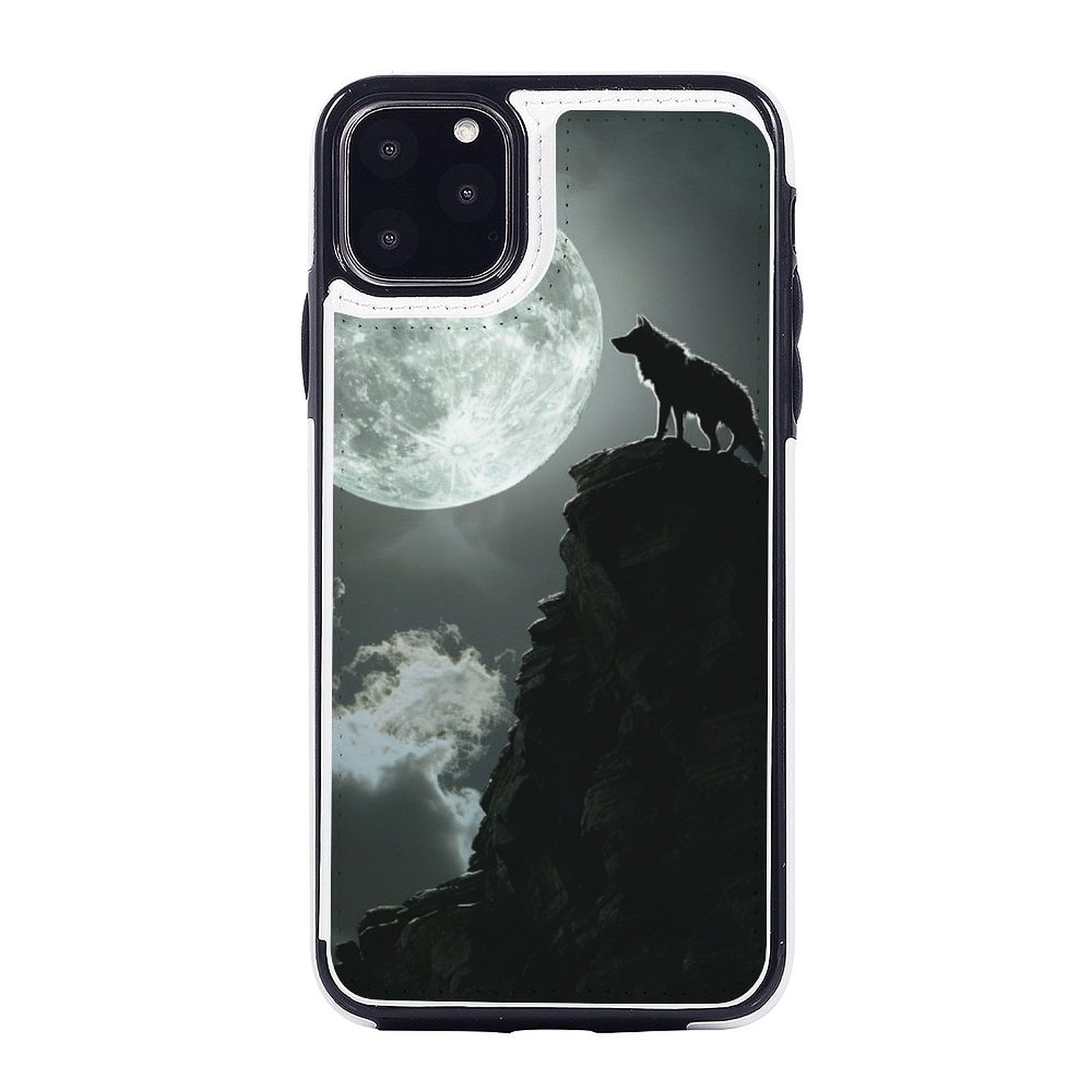 Wolf in The Dark Wind Leather Wallet Case for iPhone 16 15 14 13 12 11 ...