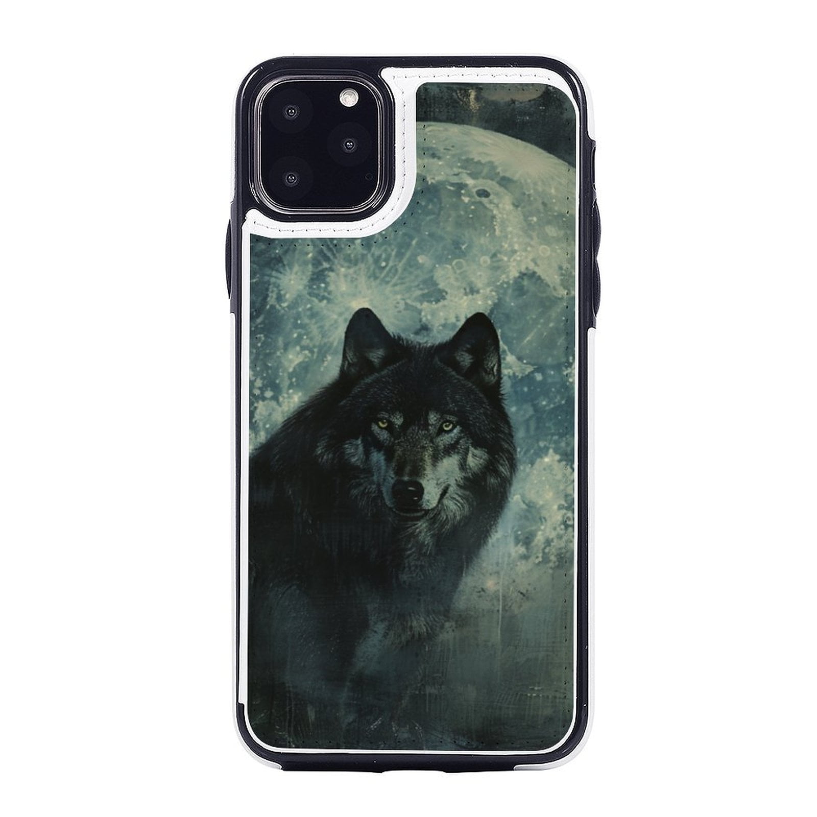 Wolf in The Dark Wind Leather Wallet Case for iPhone 16 15 14 13 12 11 ...
