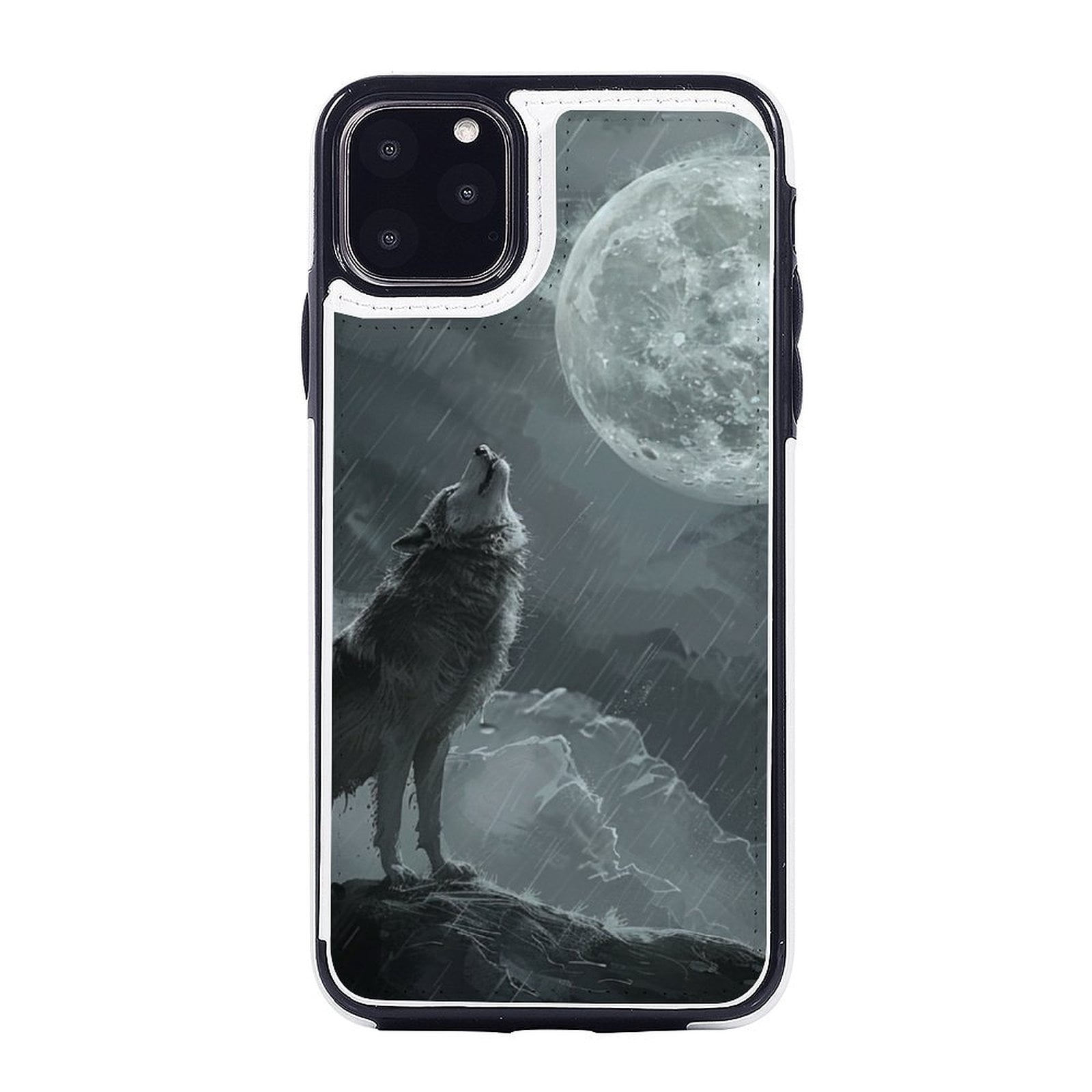 Wolf in The Dark Wind Leather Wallet Case for iPhone 16 15 14 13 12 11 ...