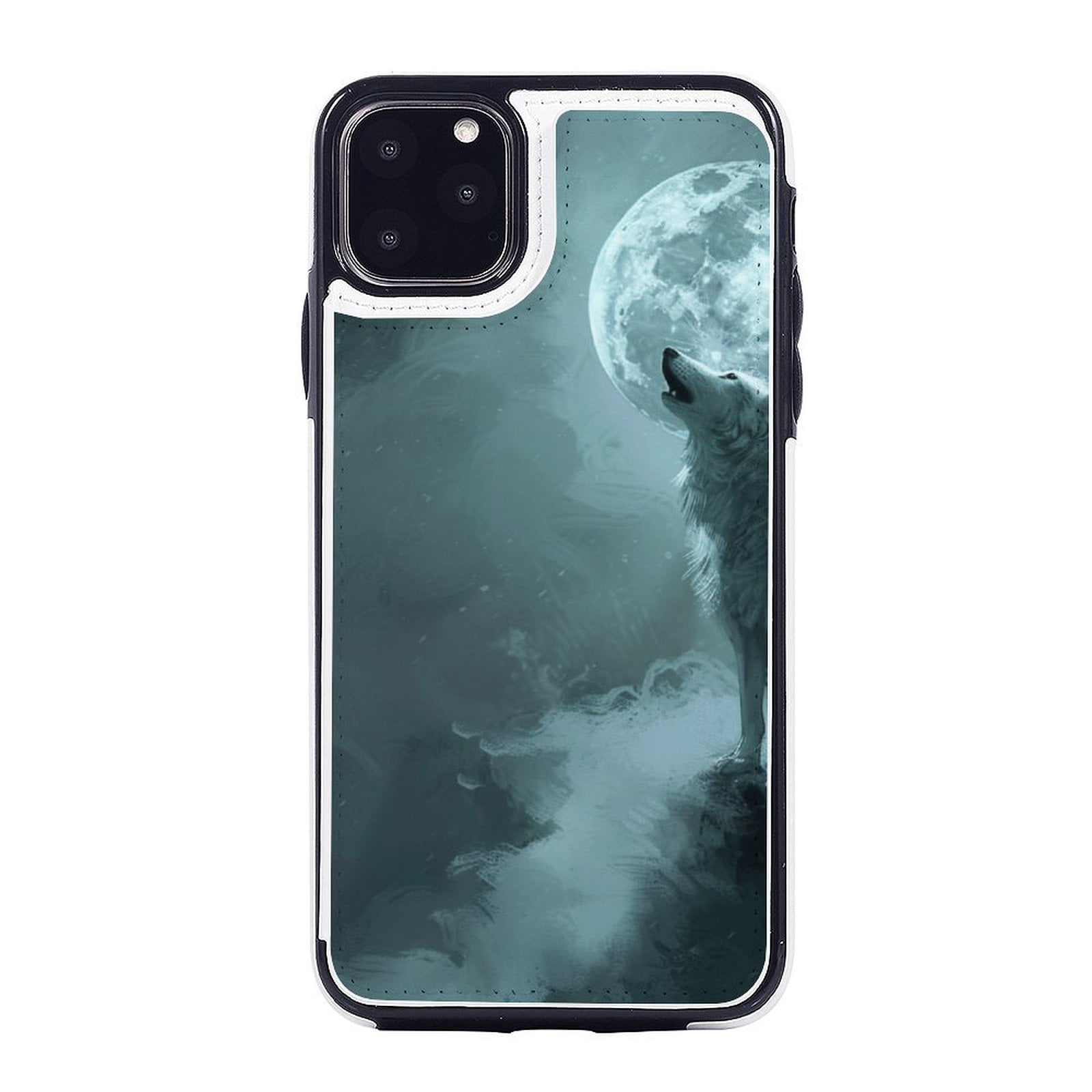 Wolf in The Dark Wind Leather Wallet Case for iPhone 16 15 14 13 12 11 ...