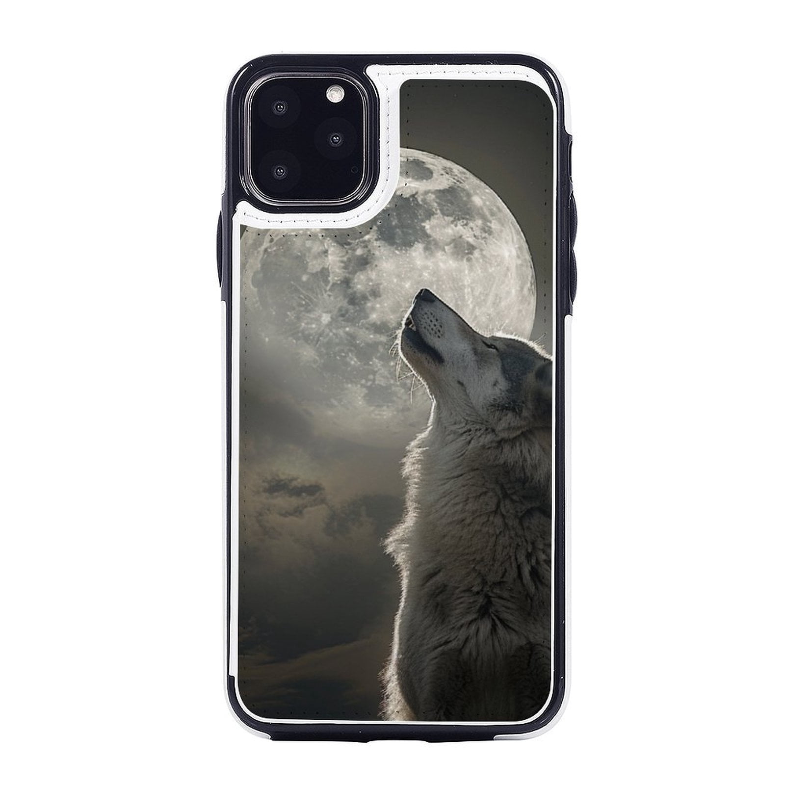 Wolf in The Dark Wind Leather Wallet Case for iPhone 16 15 14 13 12 11 ...