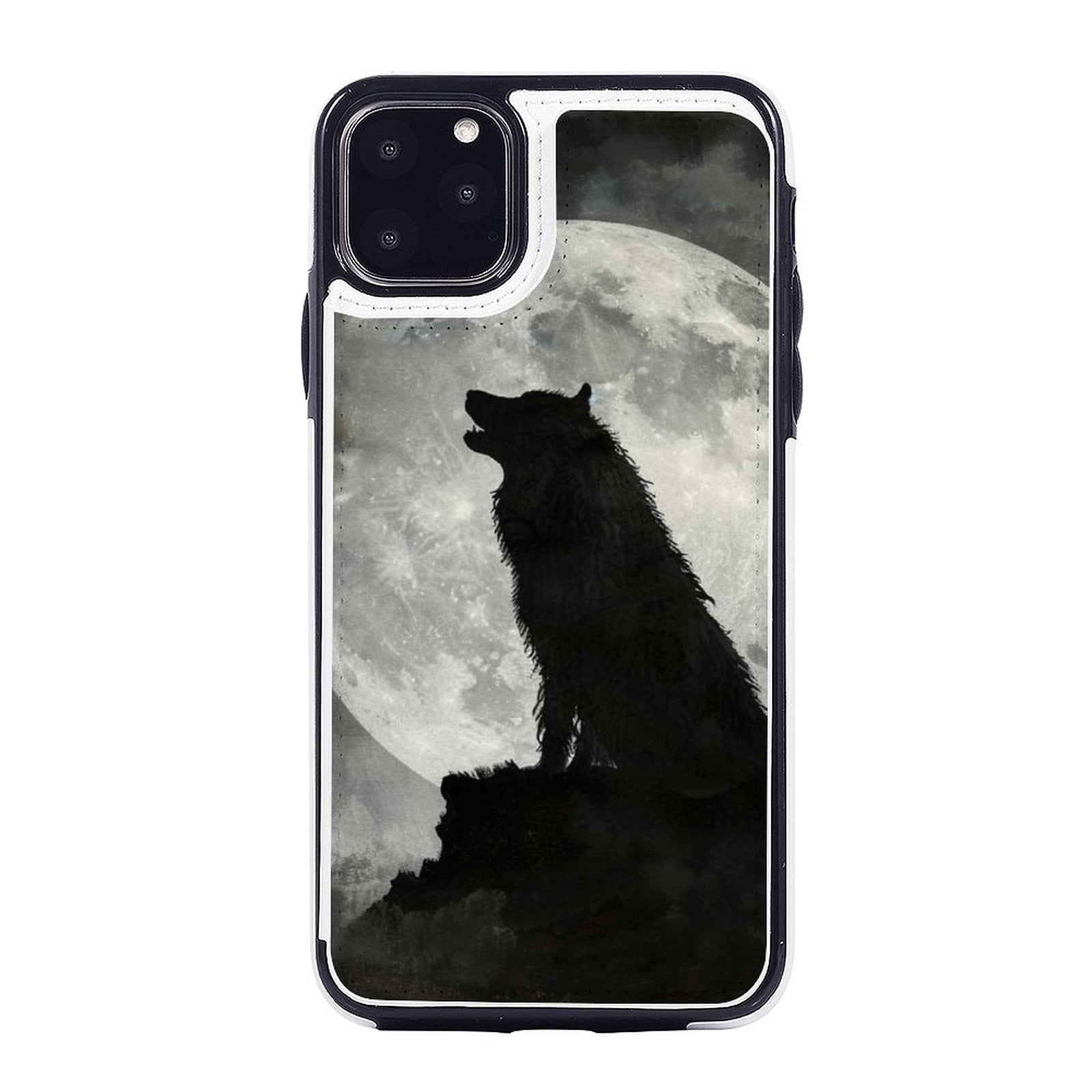 Wolf in The Dark Wind Leather Wallet Case for iPhone 16 15 14 13 12 11 ...