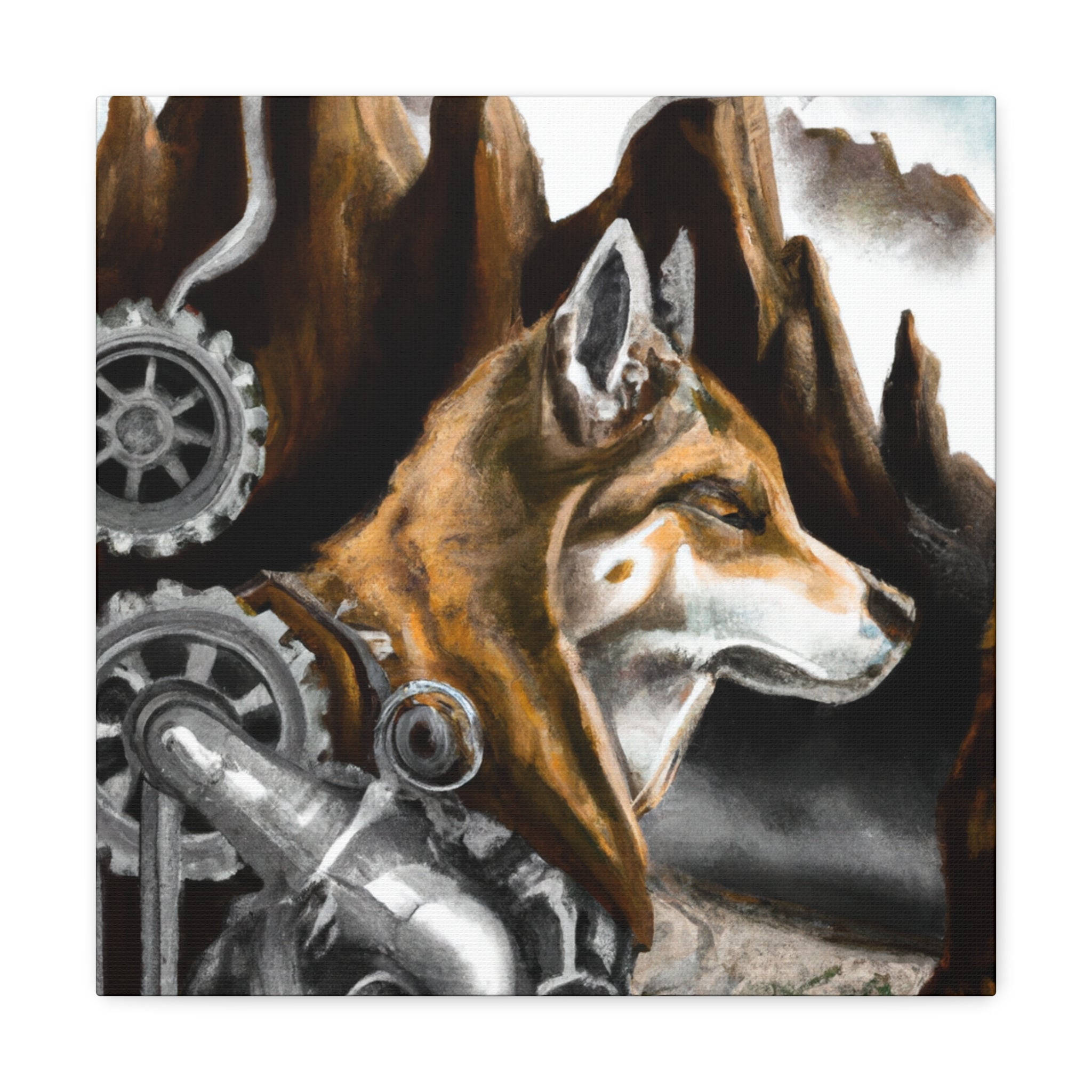 "Wolf of Steam Power" - Canvas - Walmart.com
