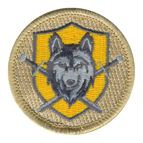 Wolf with Swords Shield Patrol Patch (Sew-on) - ClassB - Walmart.com