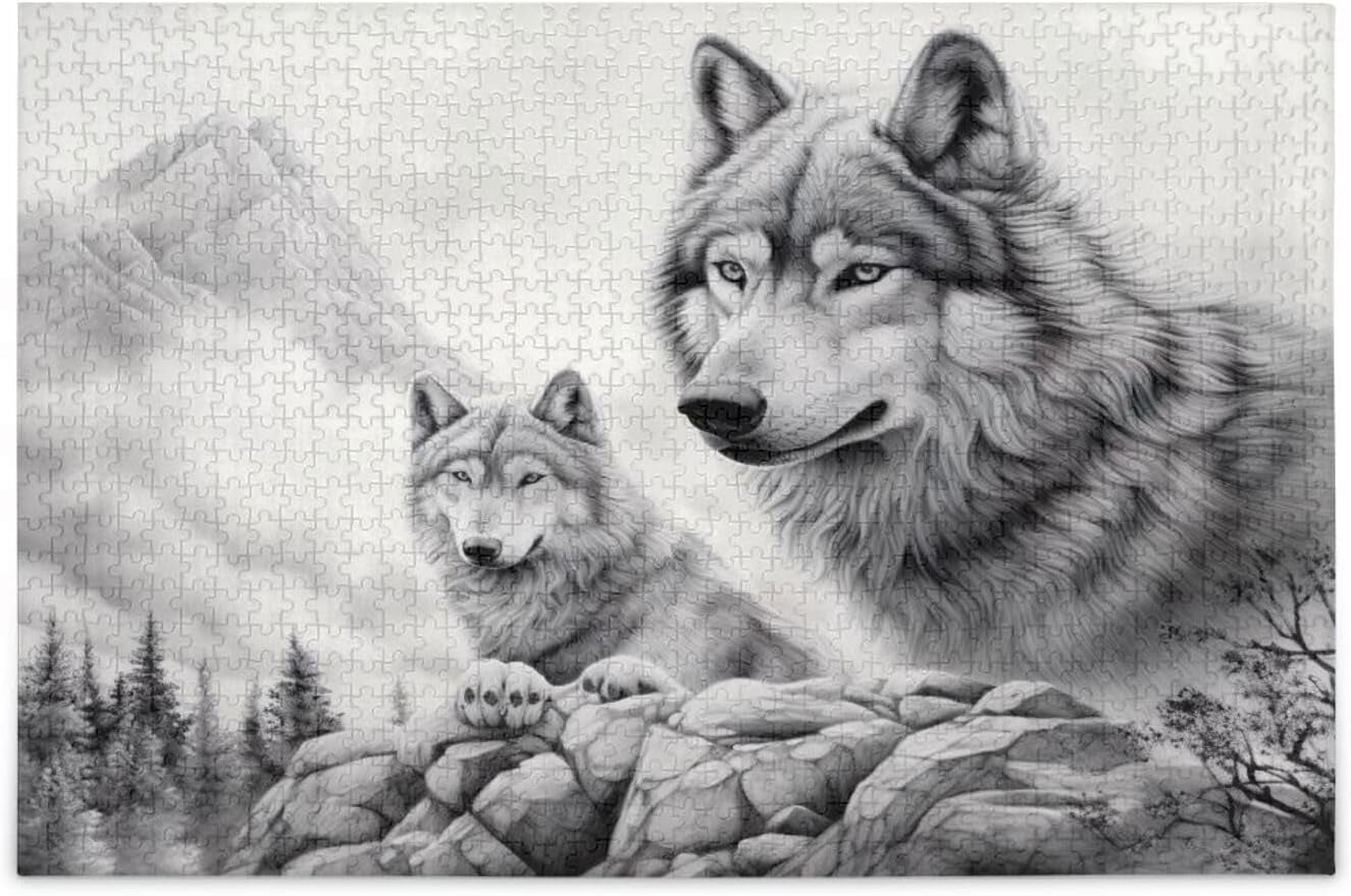 Wolf16 Puzzles for Adults 1000 Pieces, Die-Cut Puzzle Pieces Are Easy ...