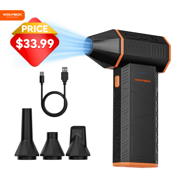 WolfBox Electric Air Duster, Cordless Portable Cleaning Tool with Turbo ...