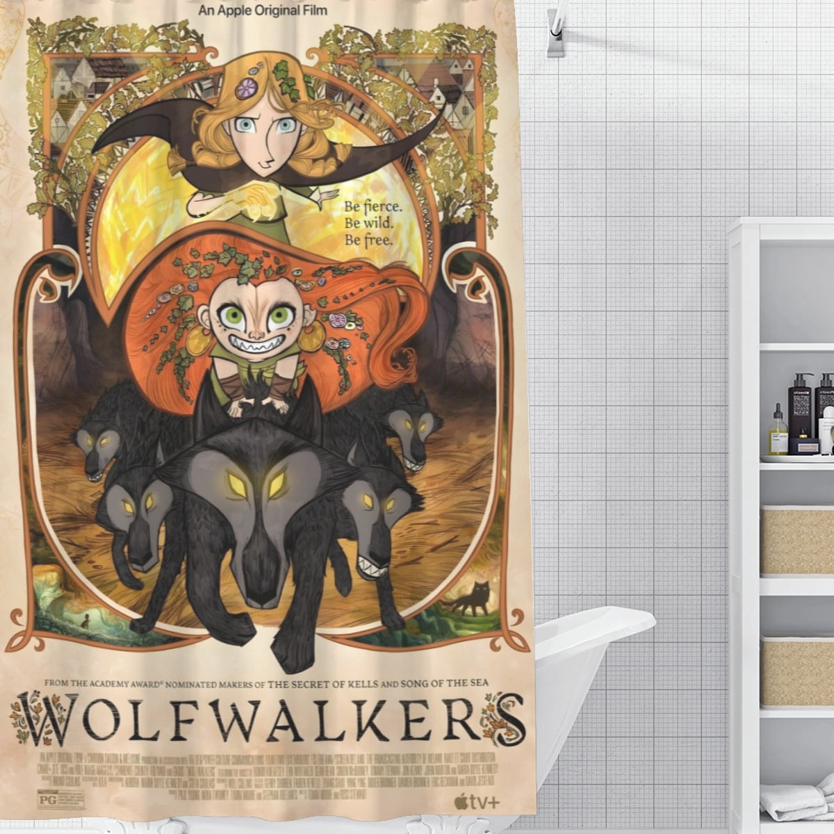 WolfWalkers floor mat and toilet set is durable,and adds a nostalgic ...