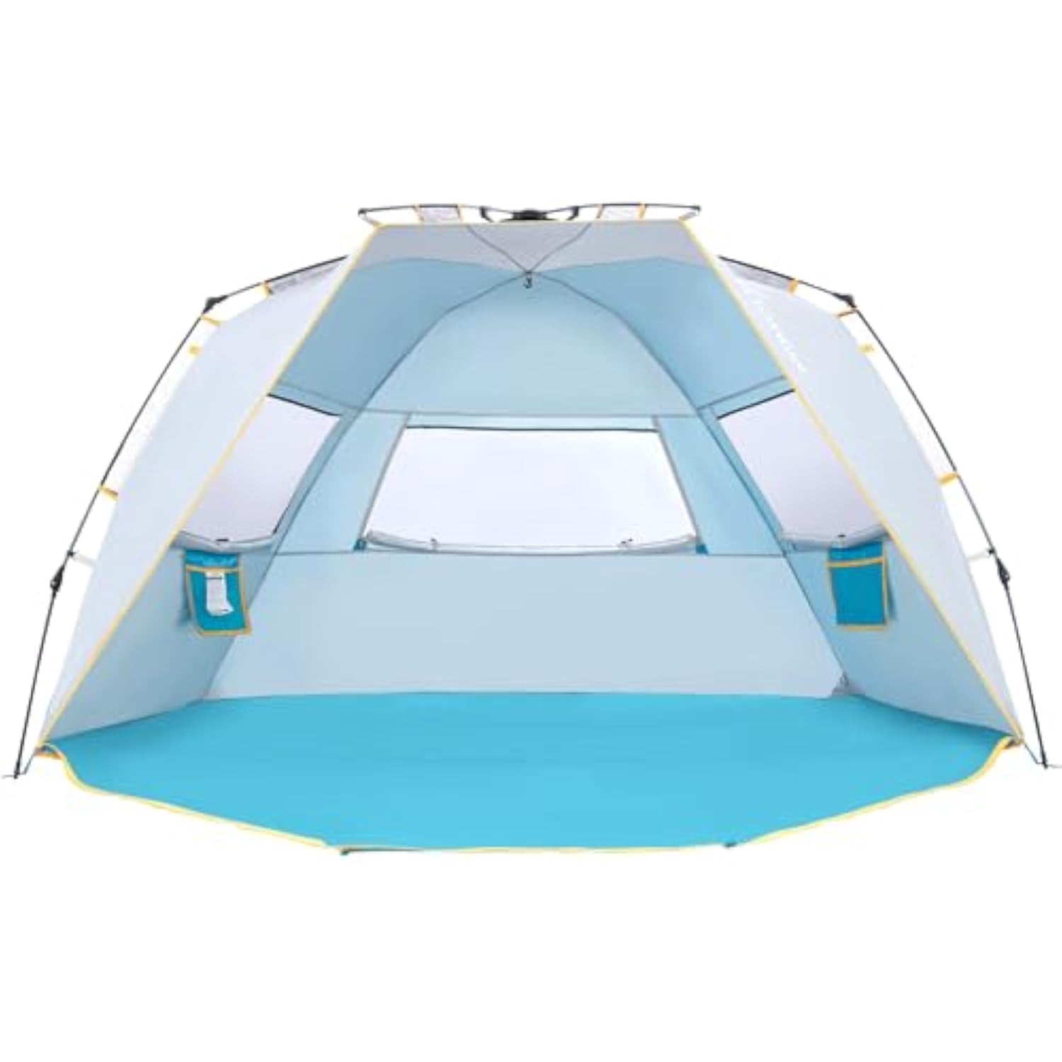 WolfWise 6-7 Person Easy Up Beach Tent UPF 50+ Portable Instant Sun ...