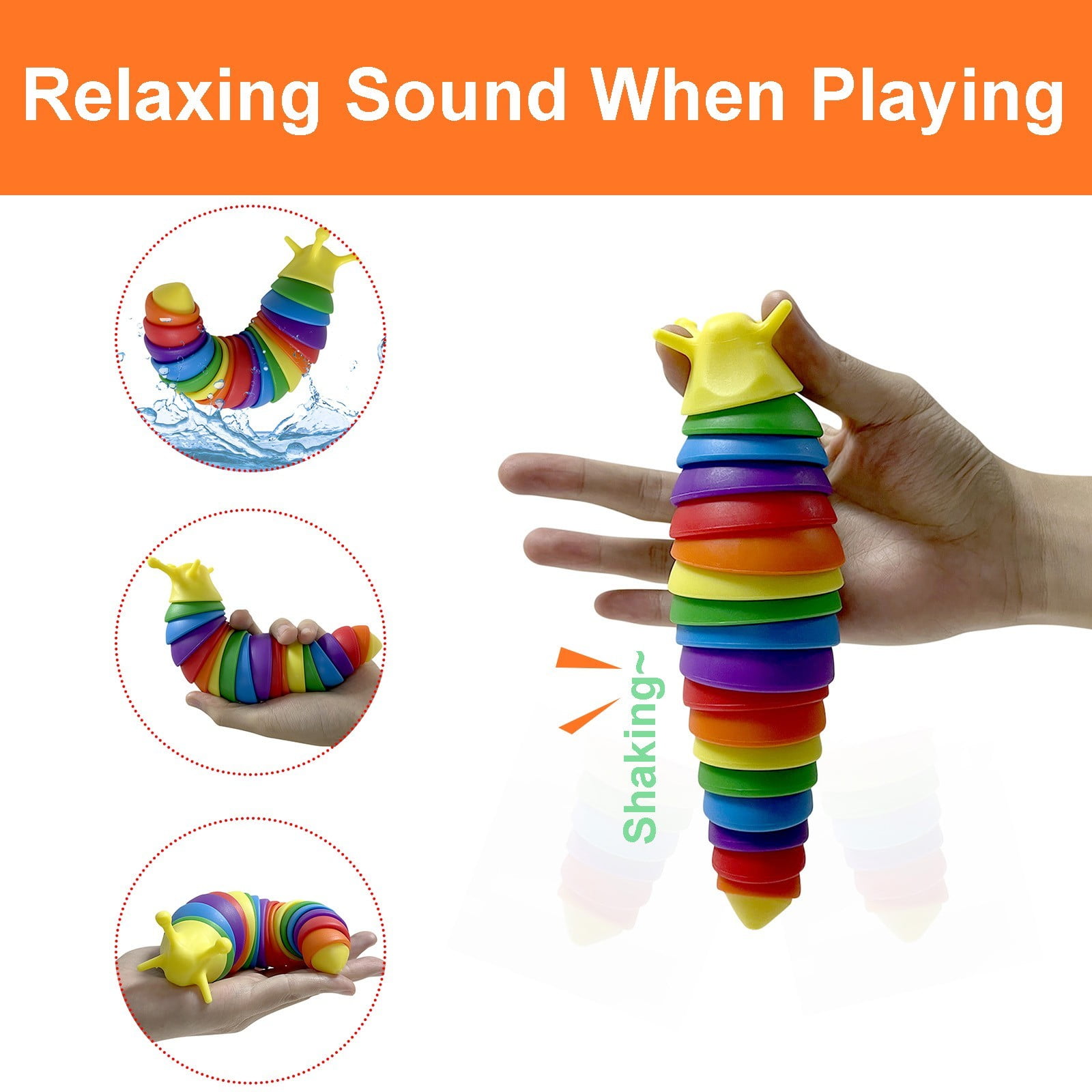 Wolfast Promotion Fidget Slug 3D Printed Friendly Articulated Fidget ...