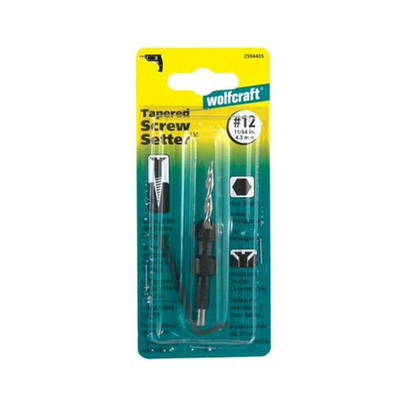 Wolfcraft 2594 Wood Screw Setter, #12 - Walmart.com