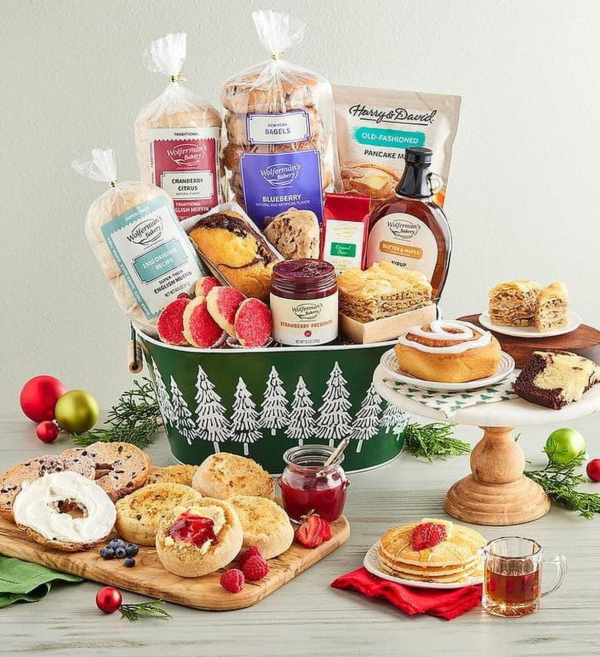 Wolferman's Bakery Deluxe Christmas Bakery Basket - Walmart.com